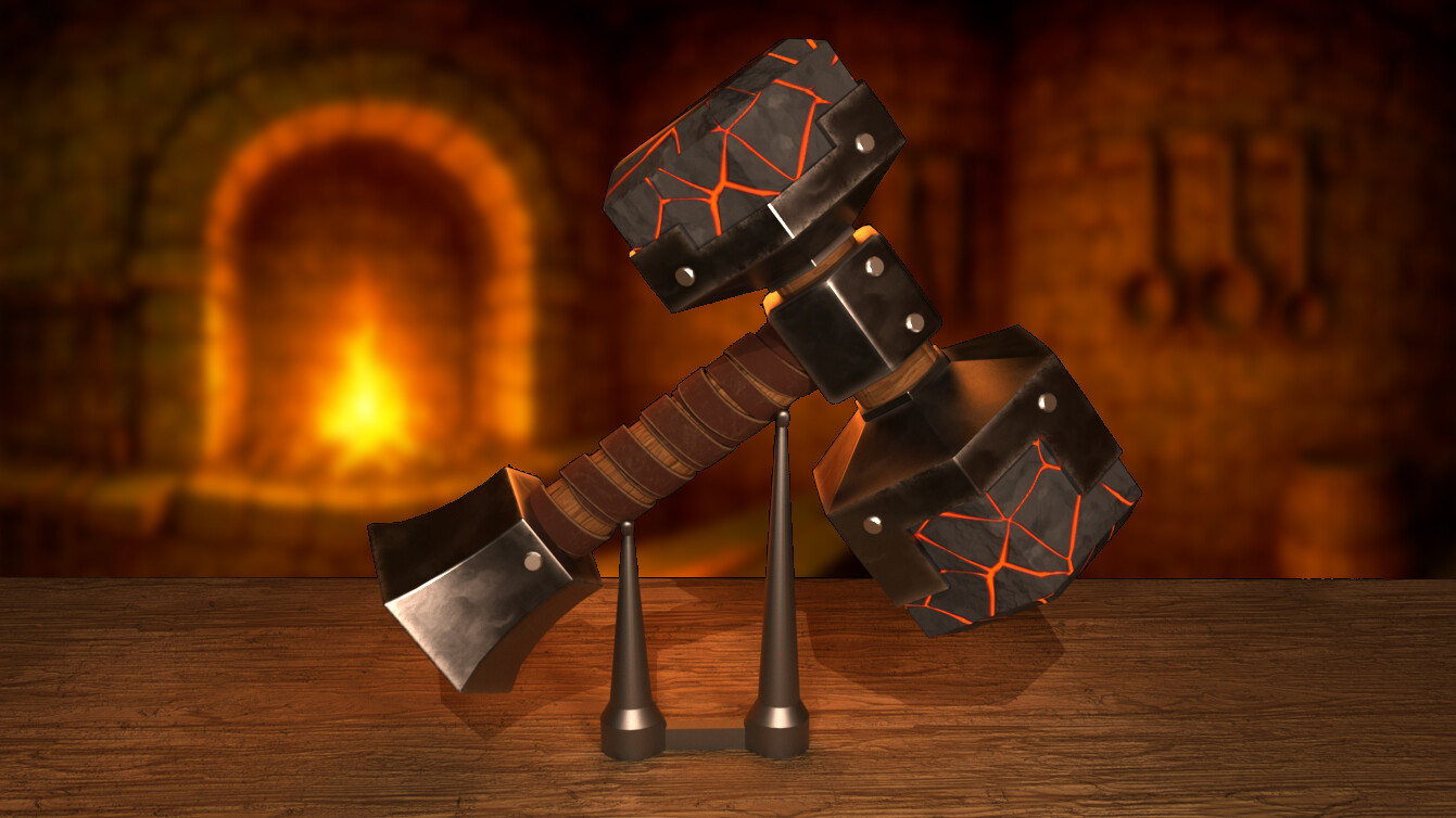 ArtStation - Drawf Forge Hammer
