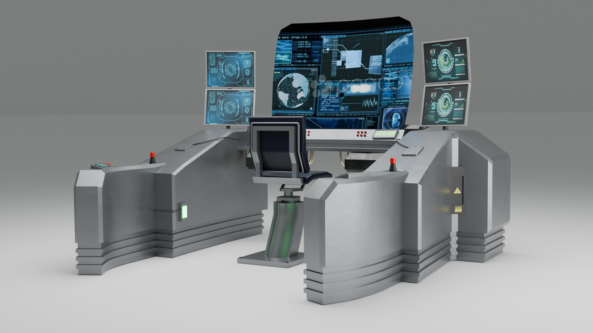 ArtStation - Sci-Fi Control Workstation