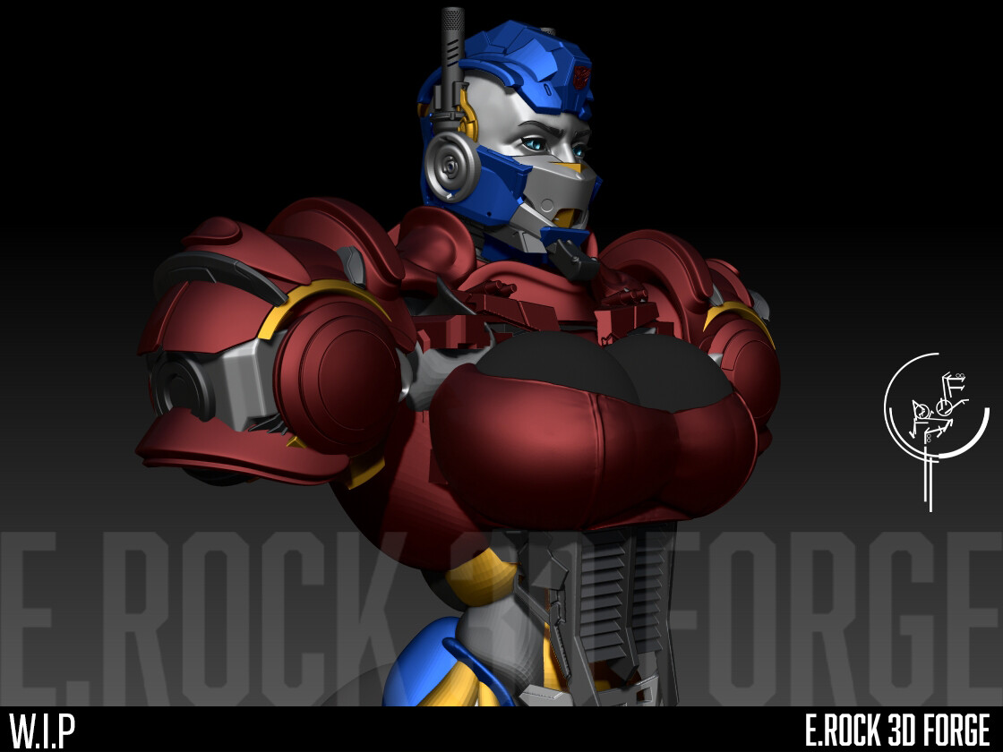 EROCK 3D FORGE - Mech Female II – Transformer Inspired