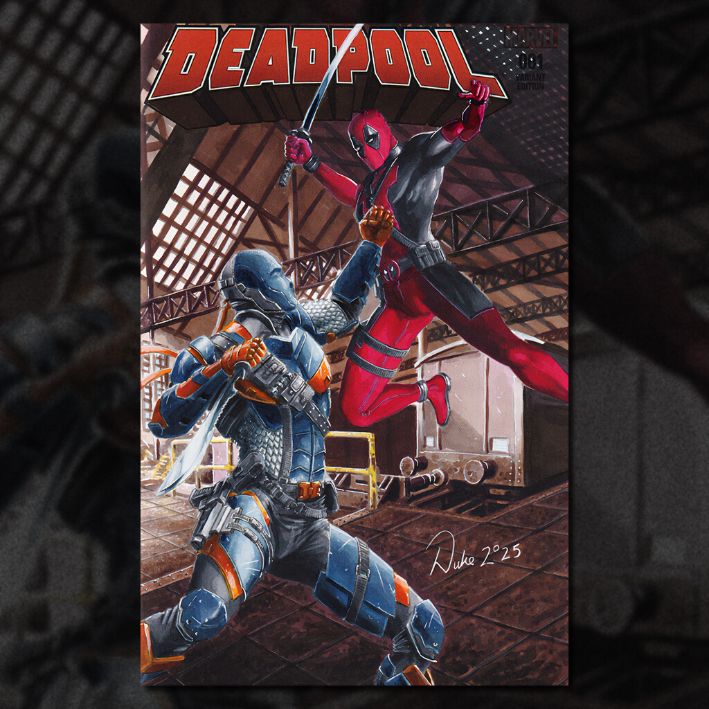 ArtStation - Deadpool vs. Deathstroke