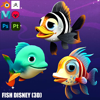 ArtStation - FISH_DISNEY_3D