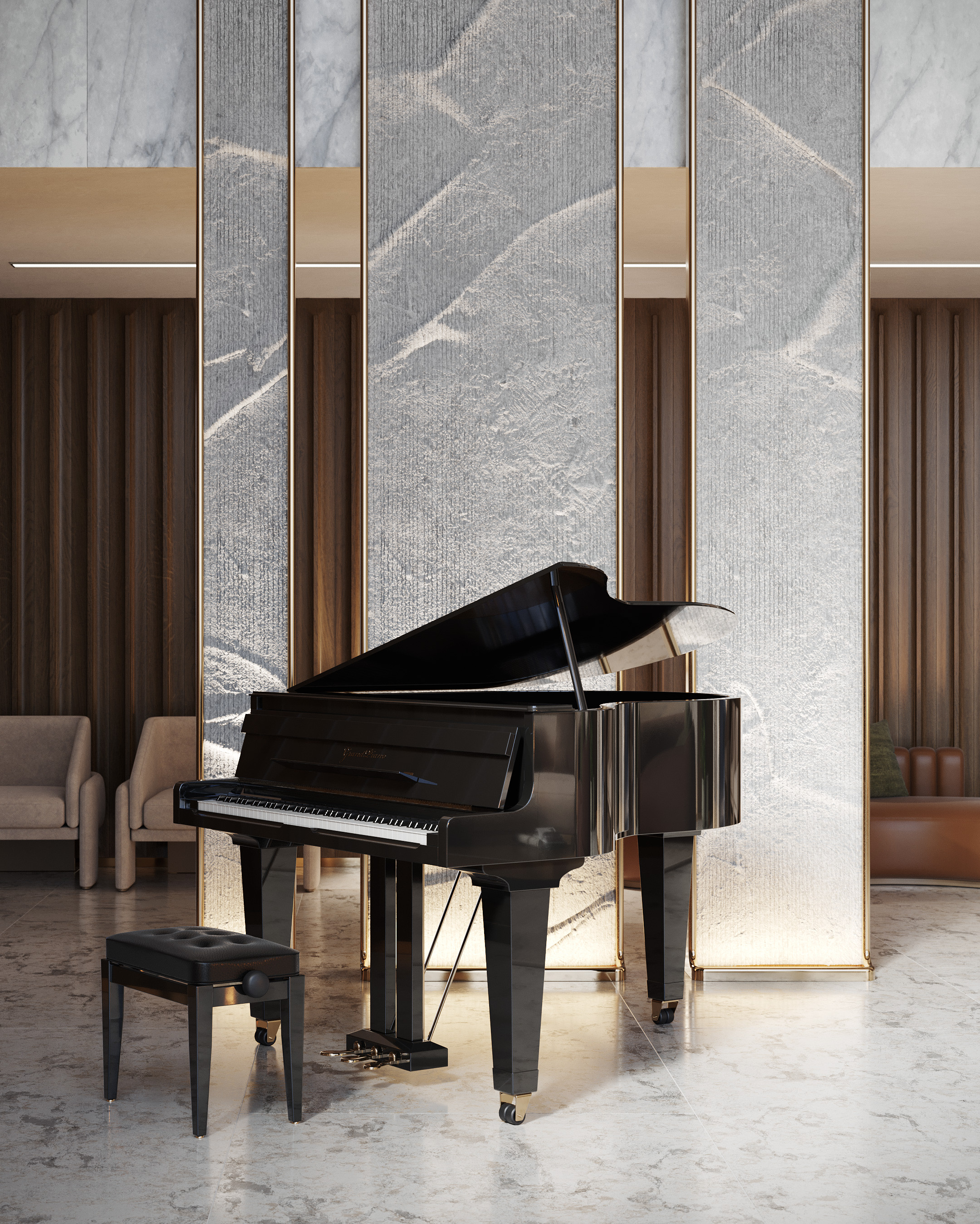 Evermotion Studio - Hotel Lobby Scene - Archmodels vol 298