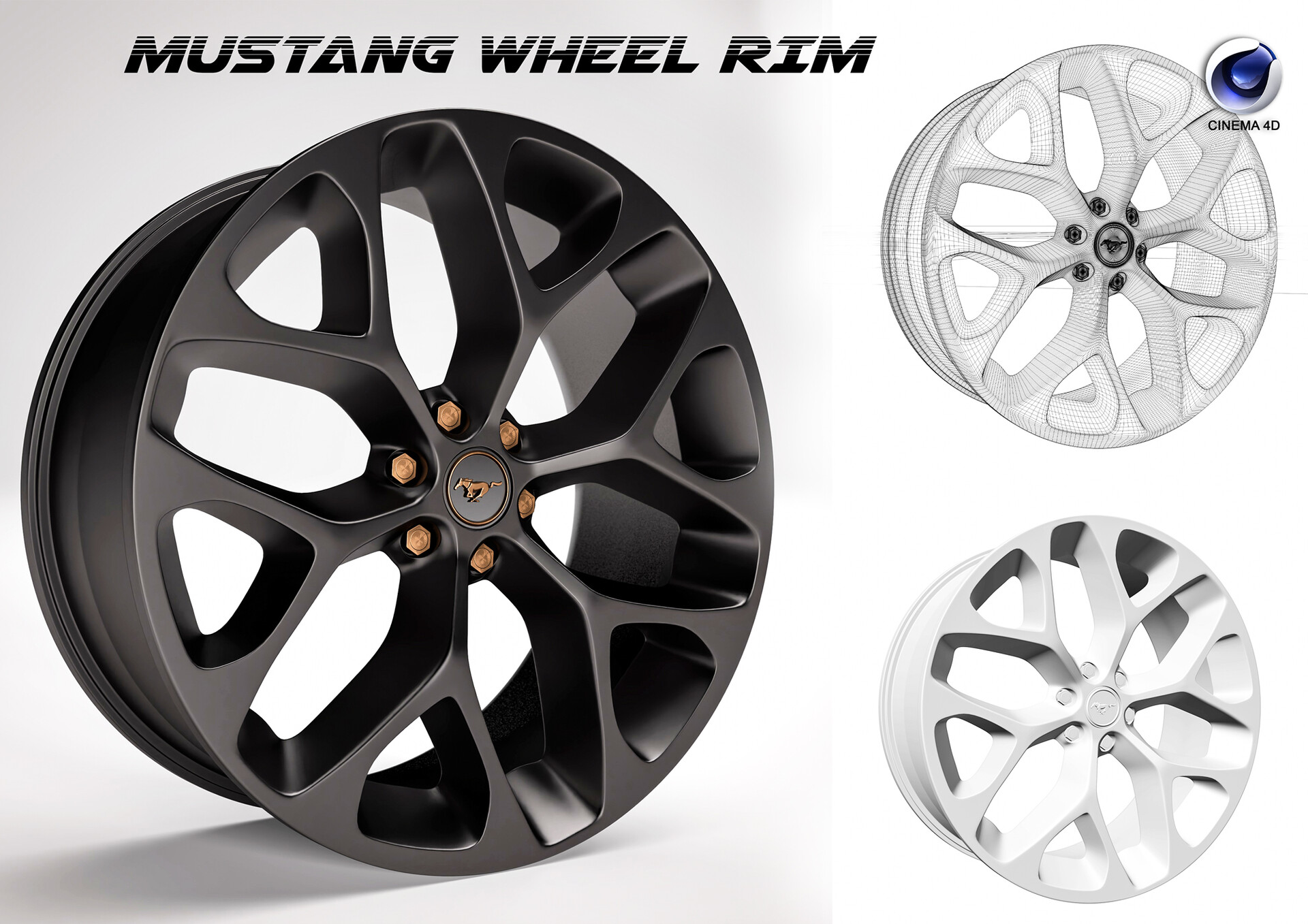 ArtStation - Car Rim Model (Black)