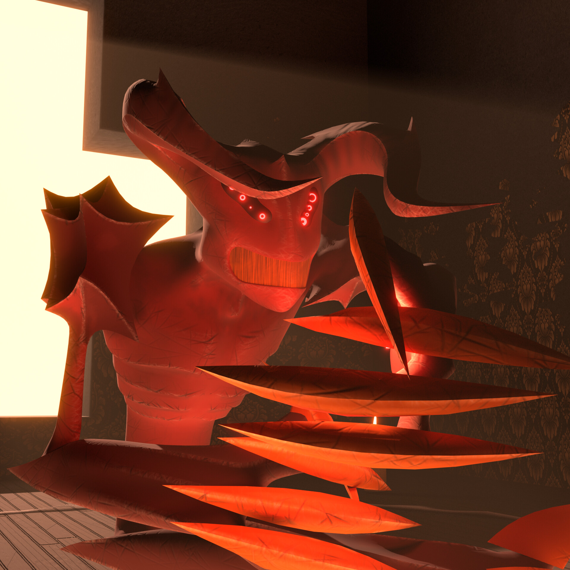 ArtStation - Demon (sitting)