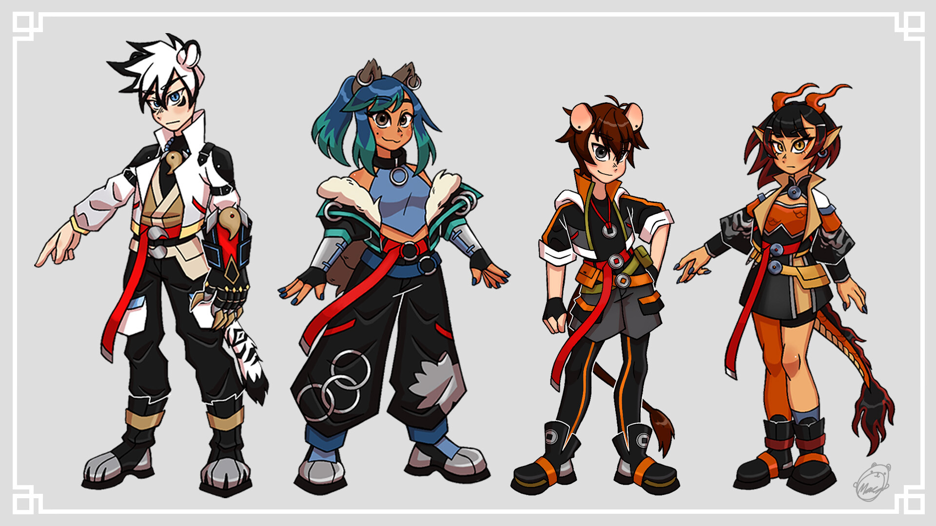 ArtStation - "Heirs of the Celestial Gods" Reference Sheets