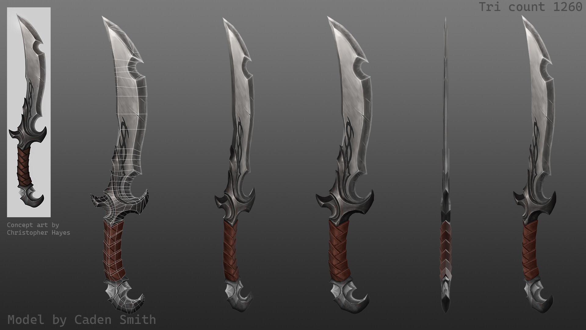 ArtStation - WoW Dagger 3D Model and Texture