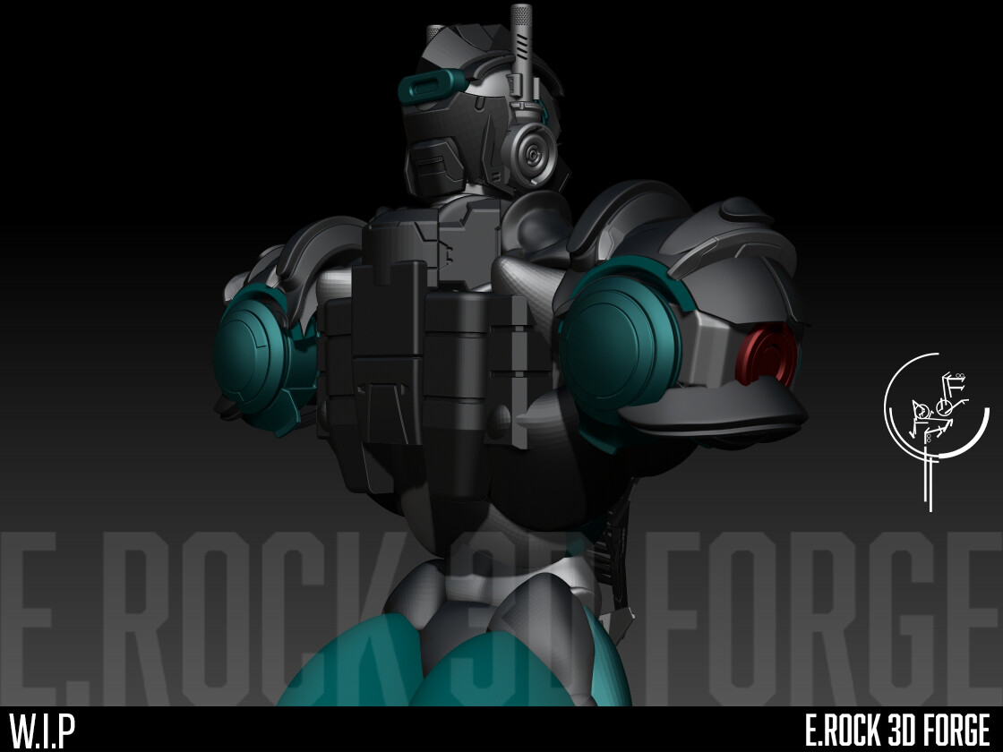 EROCK 3D FORGE - Mech Female II Ver. 2 – Transformer Inspired