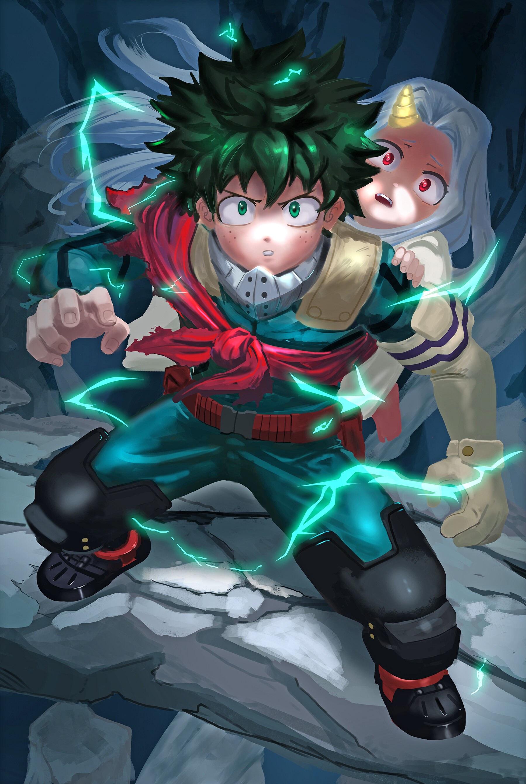 ArtStation - Izuku Midoriya and Eri