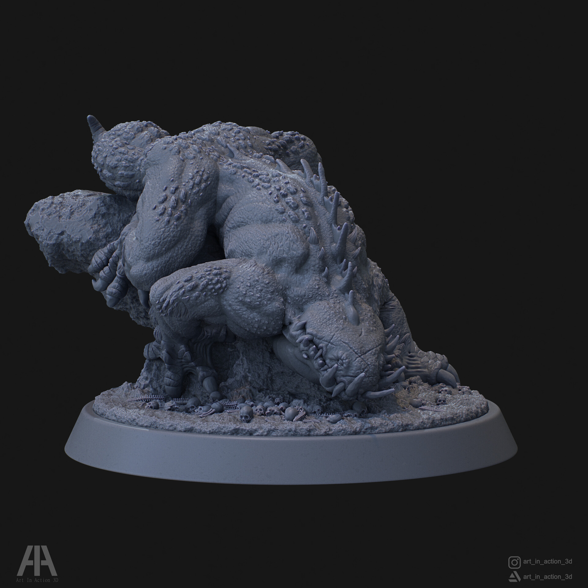 ArtStation - Creature - Miniature 75 mm