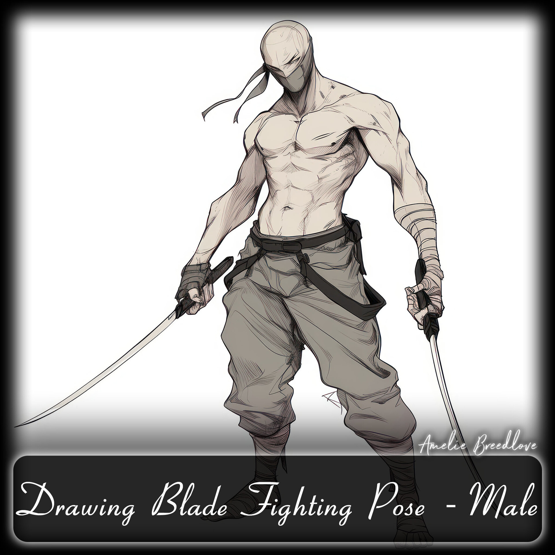 ArtStation - 300 Drawing Blade Fighting Pose - Male Reference Pack | 4K ...