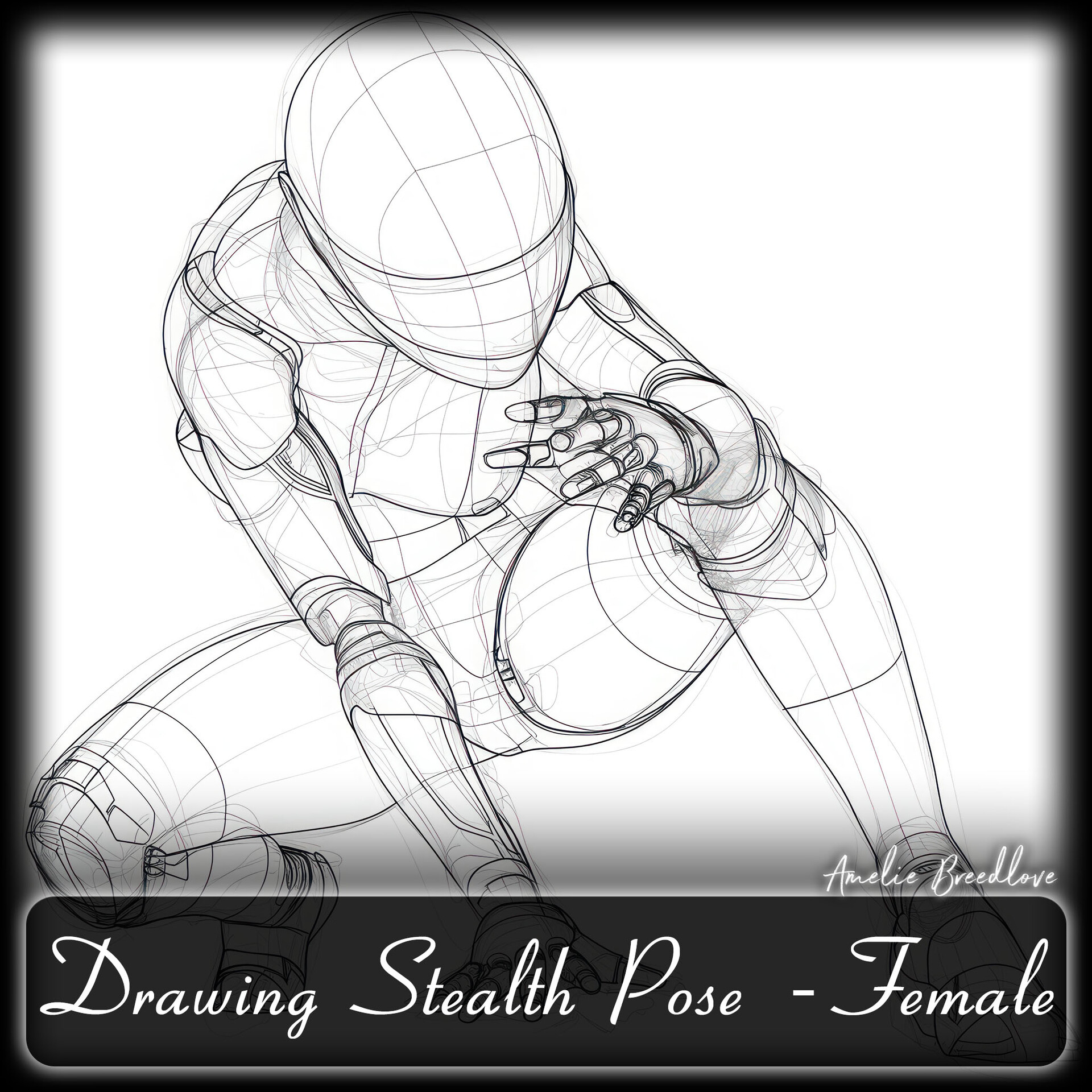 ArtStation - 300 Drawing Stealth Pose - Female Reference Pack | 4K | v.15