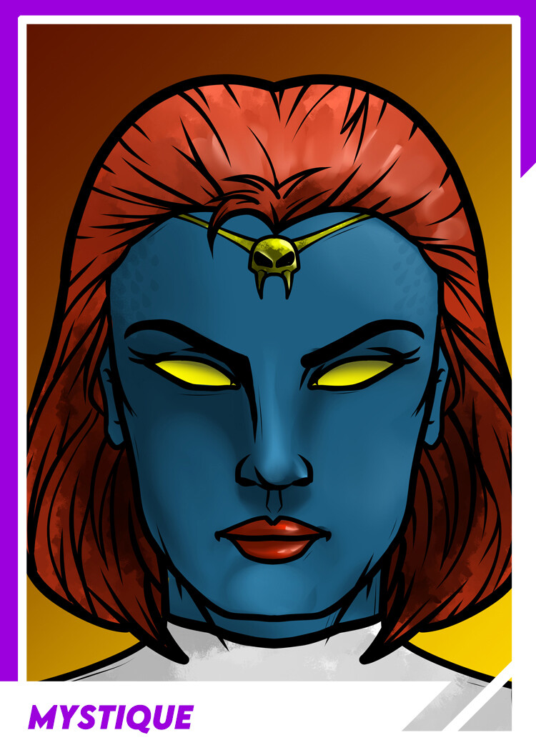 ArtStation - Mystique Custom Trading Card