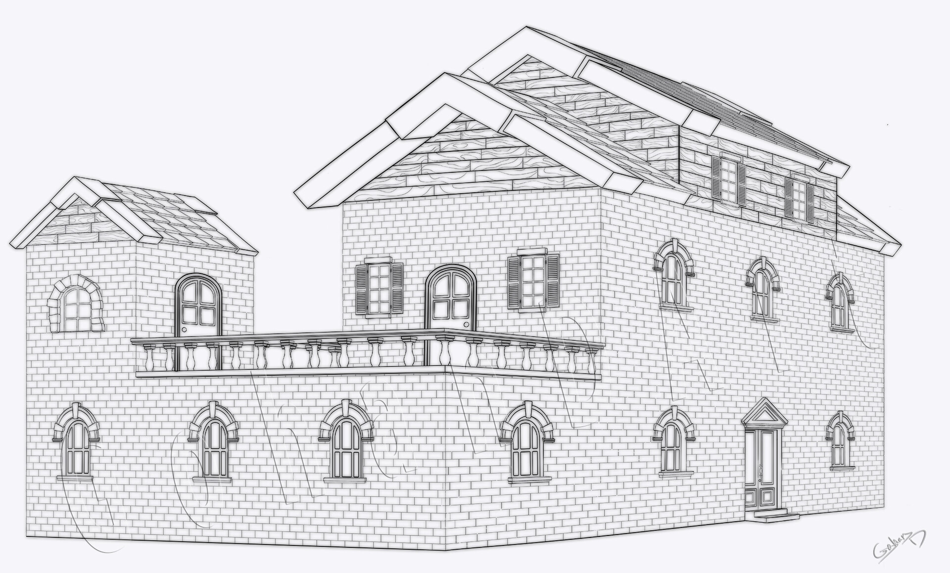 house design coloring pages