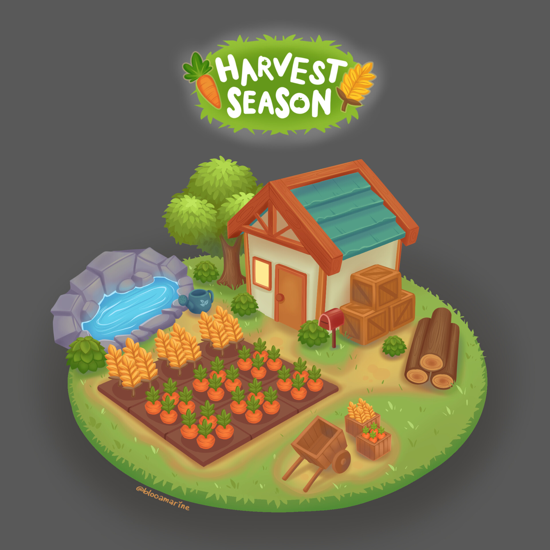 ArtStation - Farm Game Environment Design