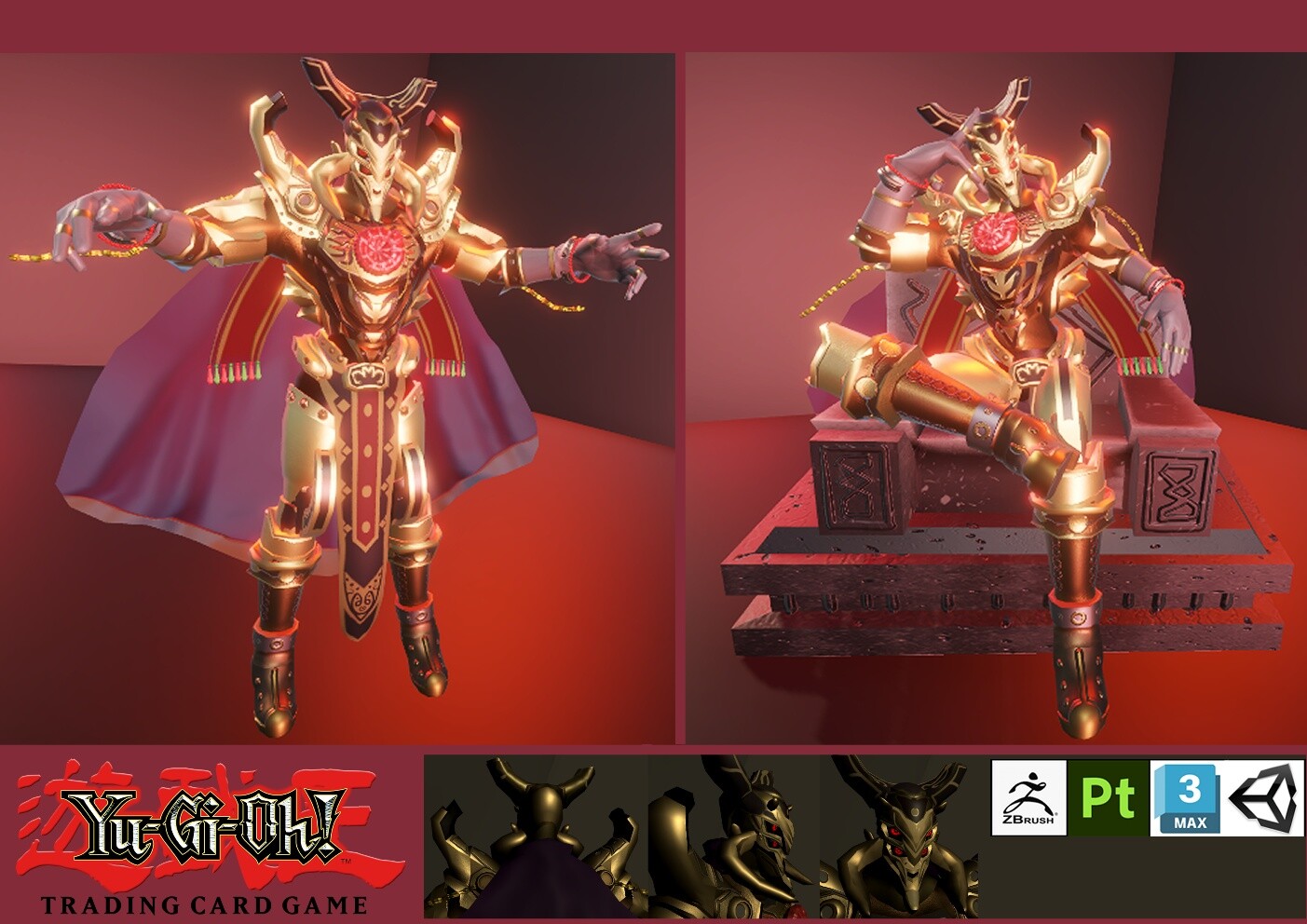 ArtStation - Yugioh_Eldlich The Golden Lord