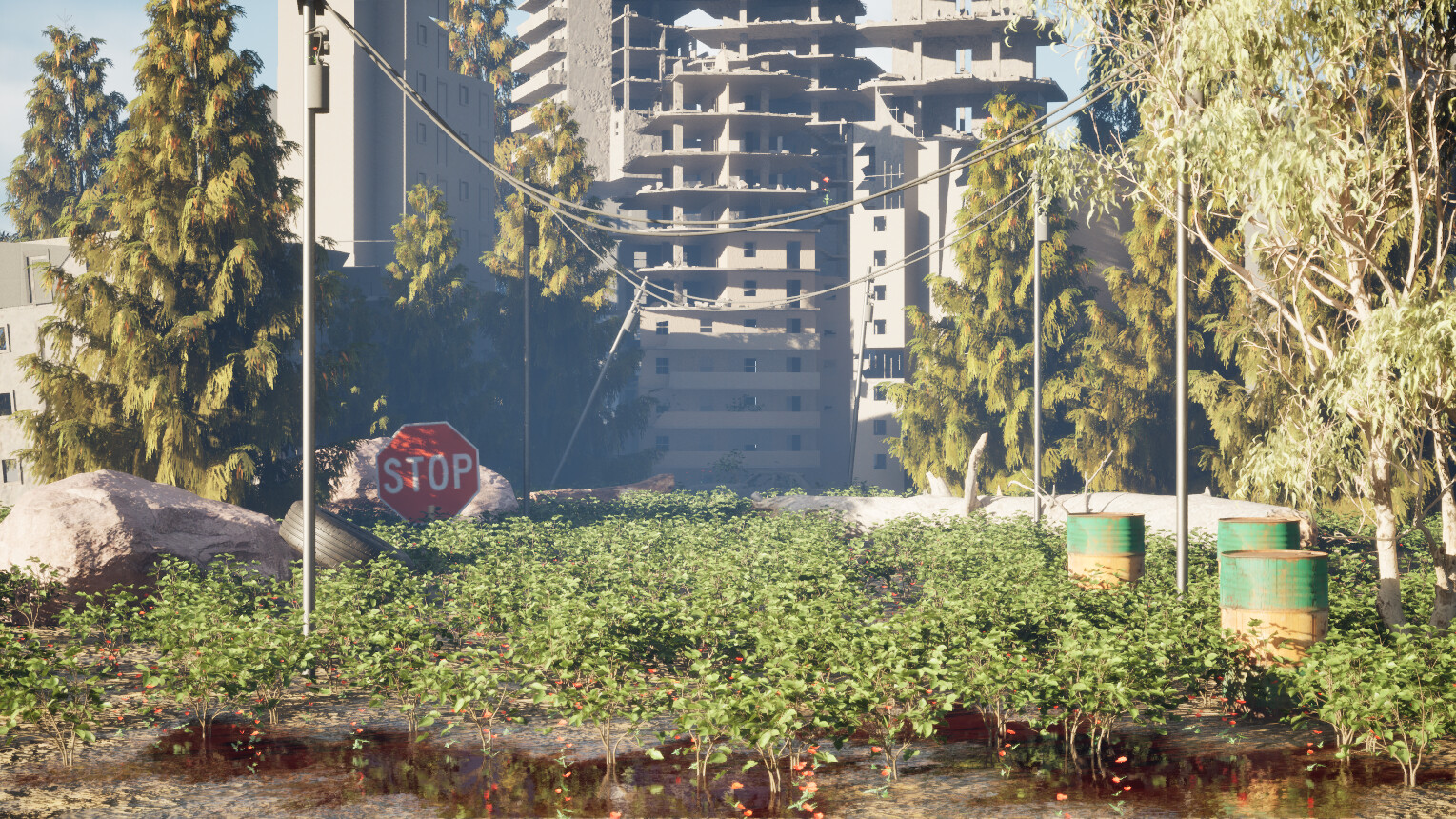 ArtStation - abandoned 3d environment