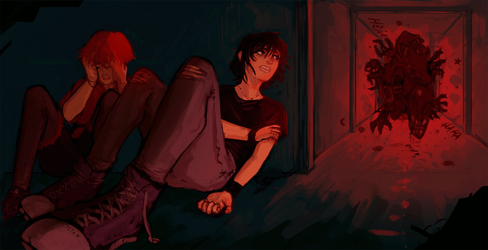 ArtStation - Hiding from danger