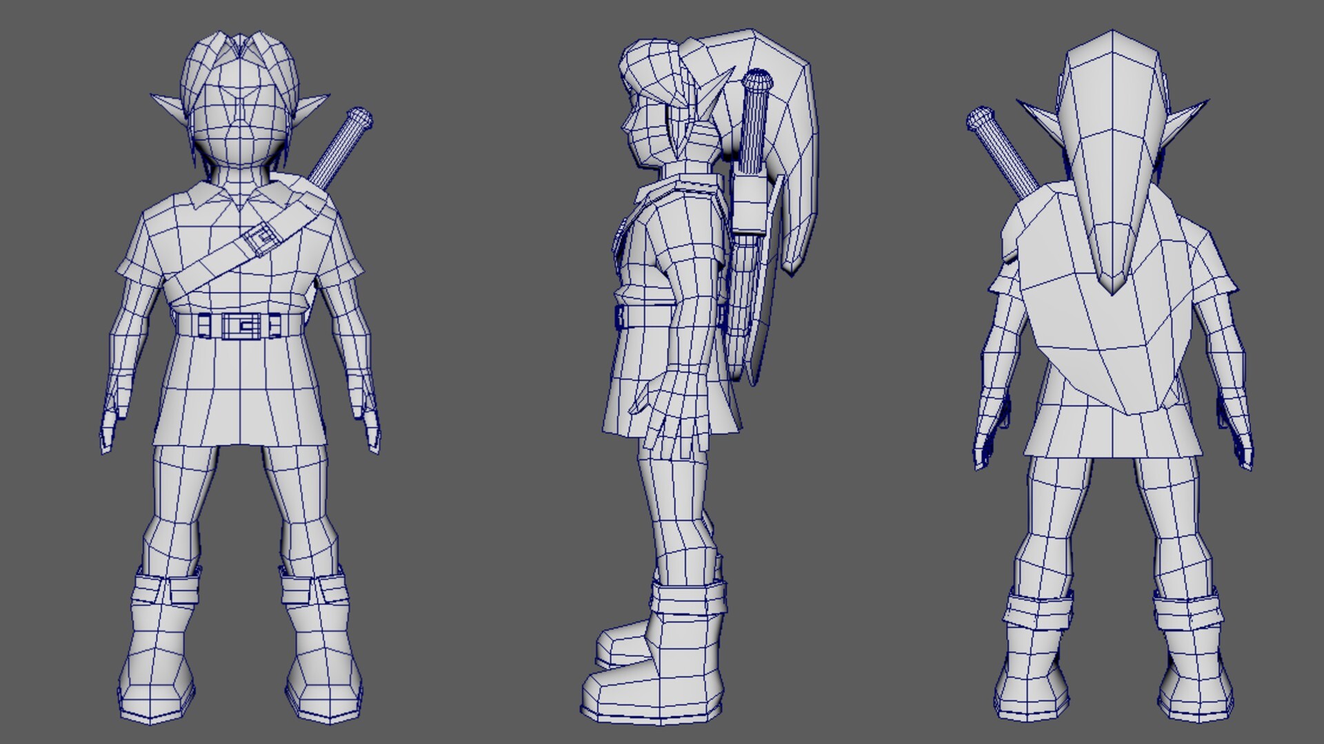 Deborshi Datta - Link Low Poly 3D Art