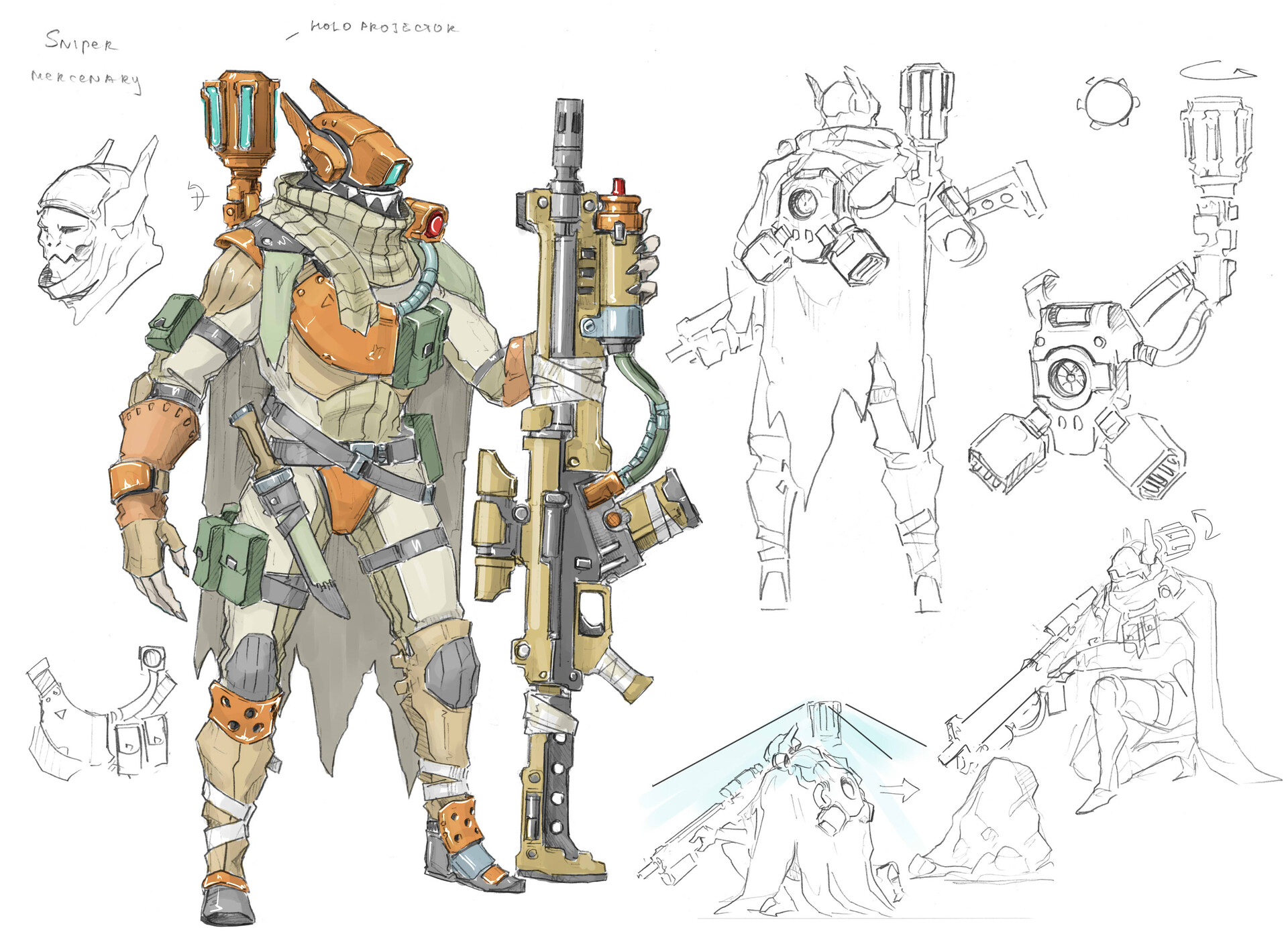 ArtStation - Sniper mercenary