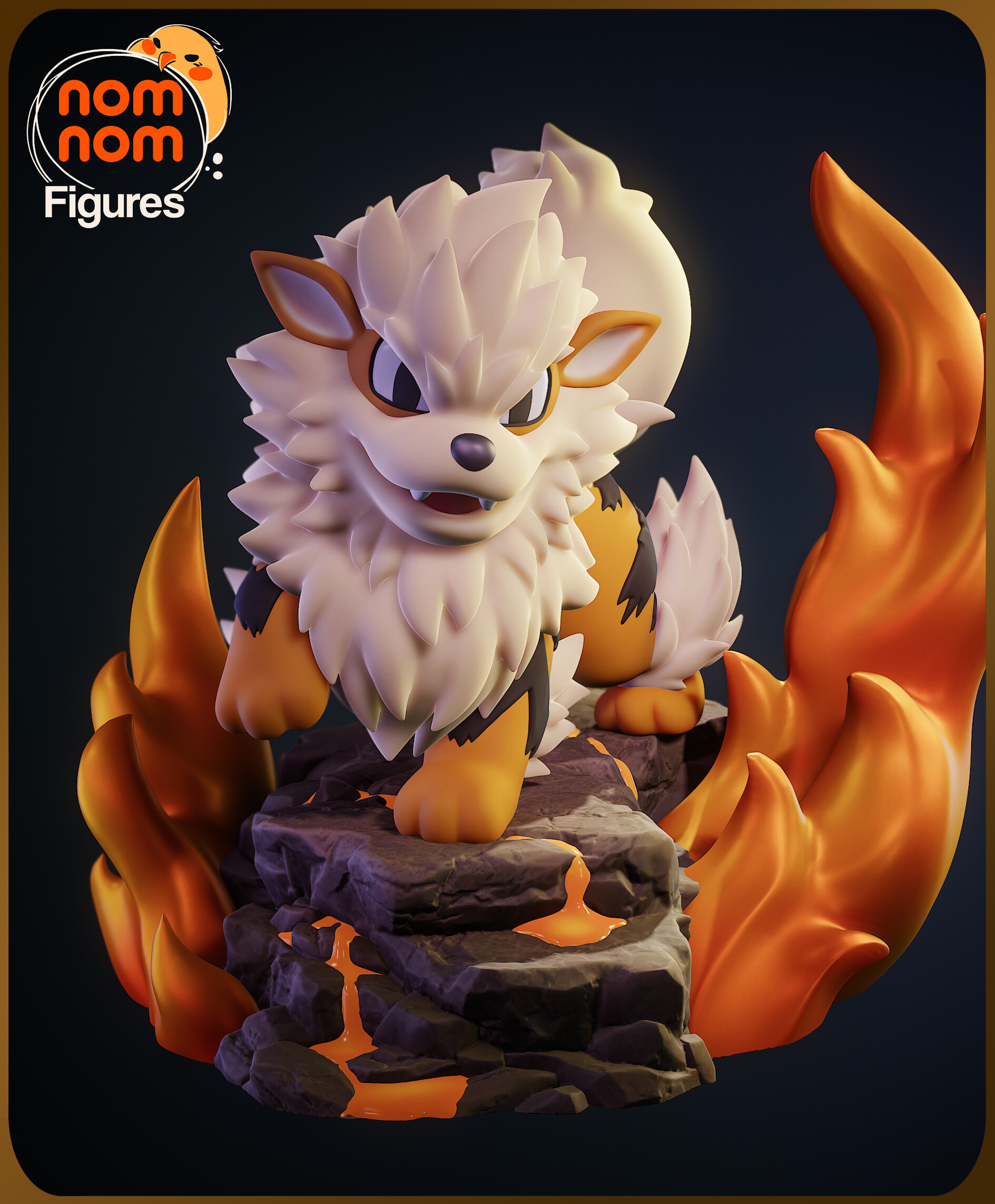 NomNom Figures - Chibi Arcanine - Pokemon