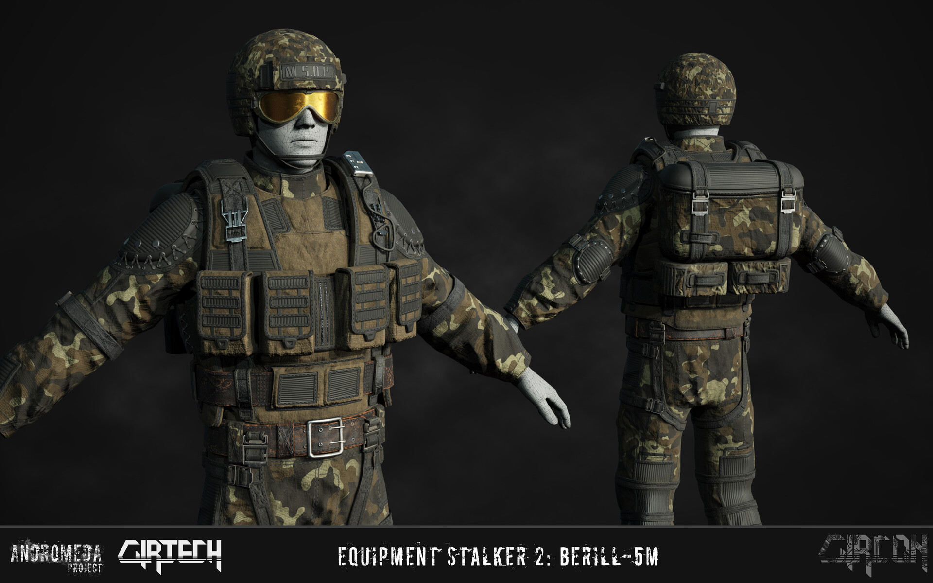 ArtStation - Armored suit "Beryll-5m" | Equipment Stalker 2