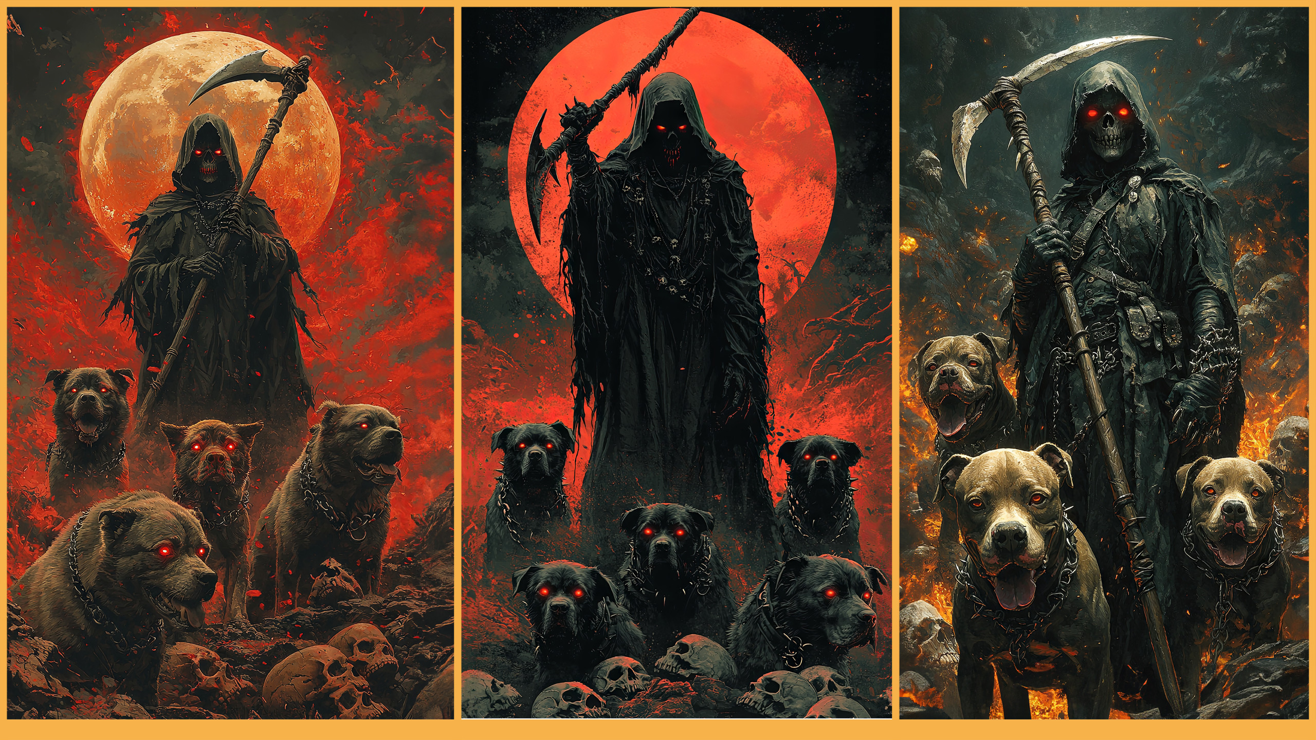 Artificial Dimension - 303 Fierce Grim Reaper in Eerie Landscape