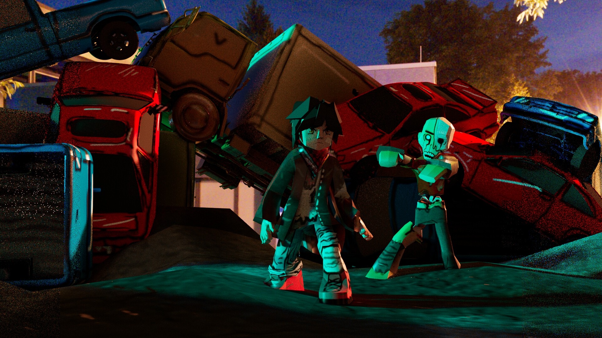 ArtStation - Low Polygon Child and Zombie Models