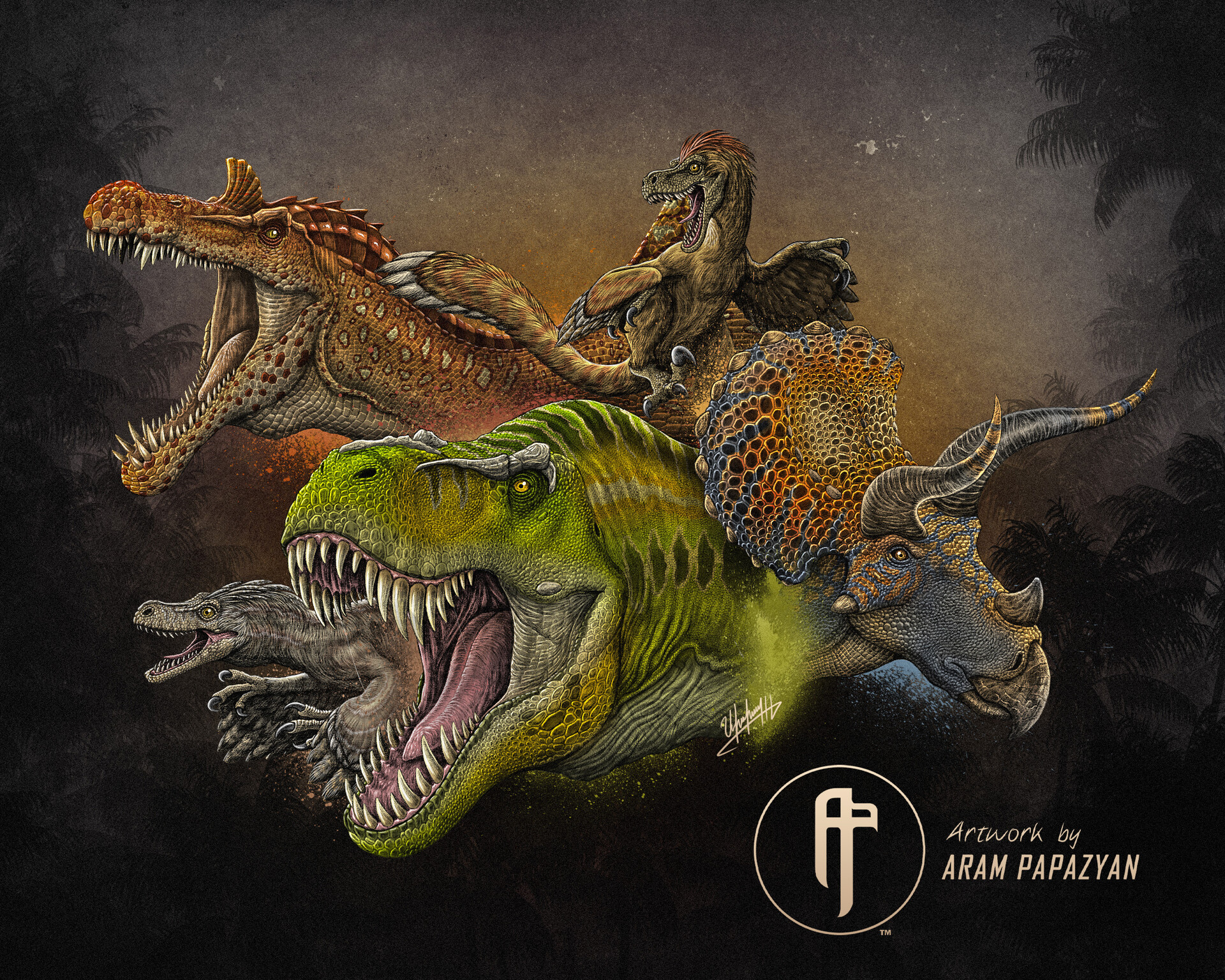 ArtStation - Dinosaur Gang