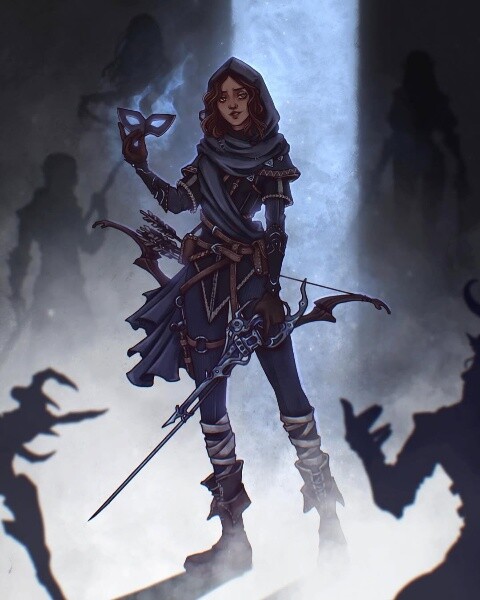 ArtStation - Dark Shadow Sorceress