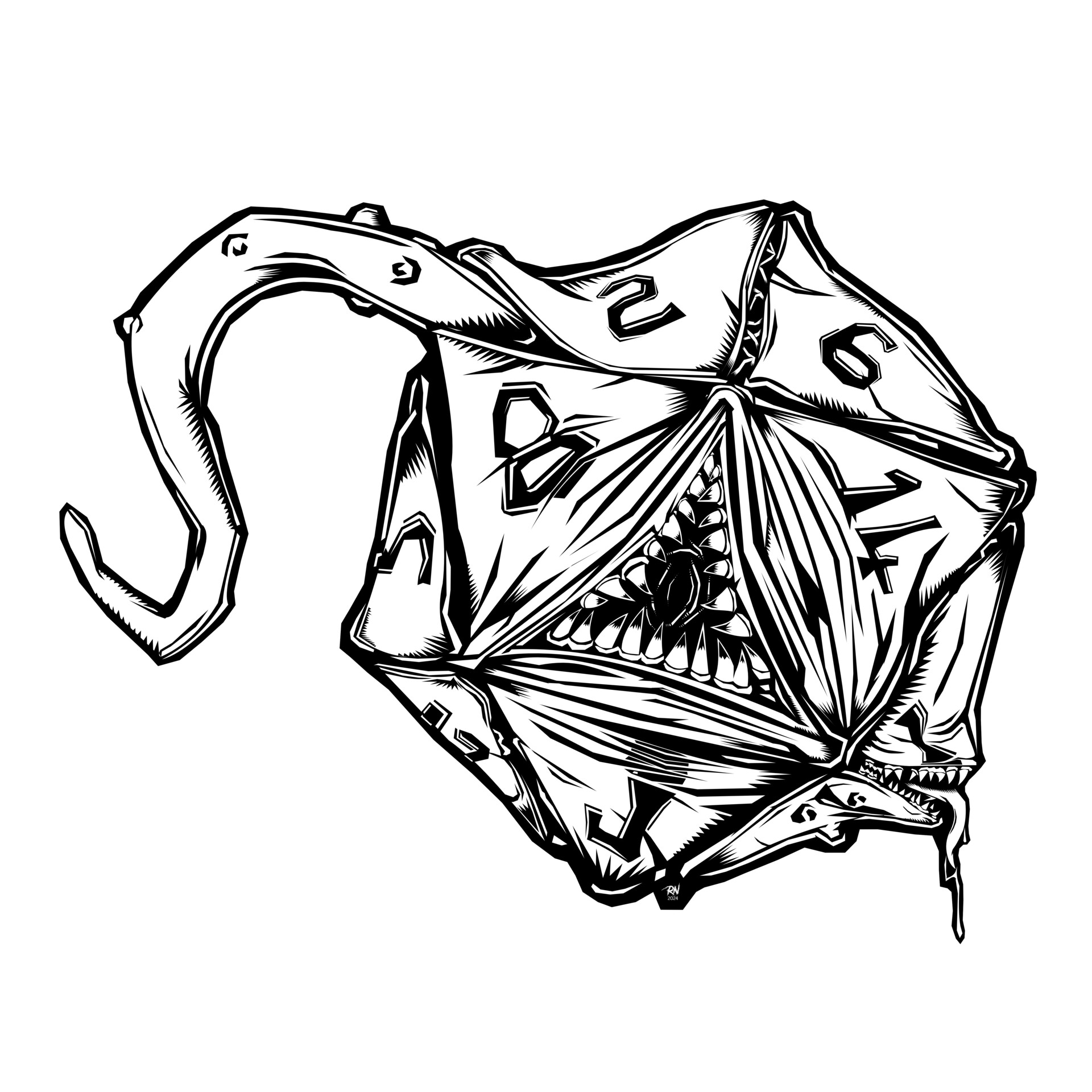ArtStation - Evil D20 Dice - RPG Stock Art Concept