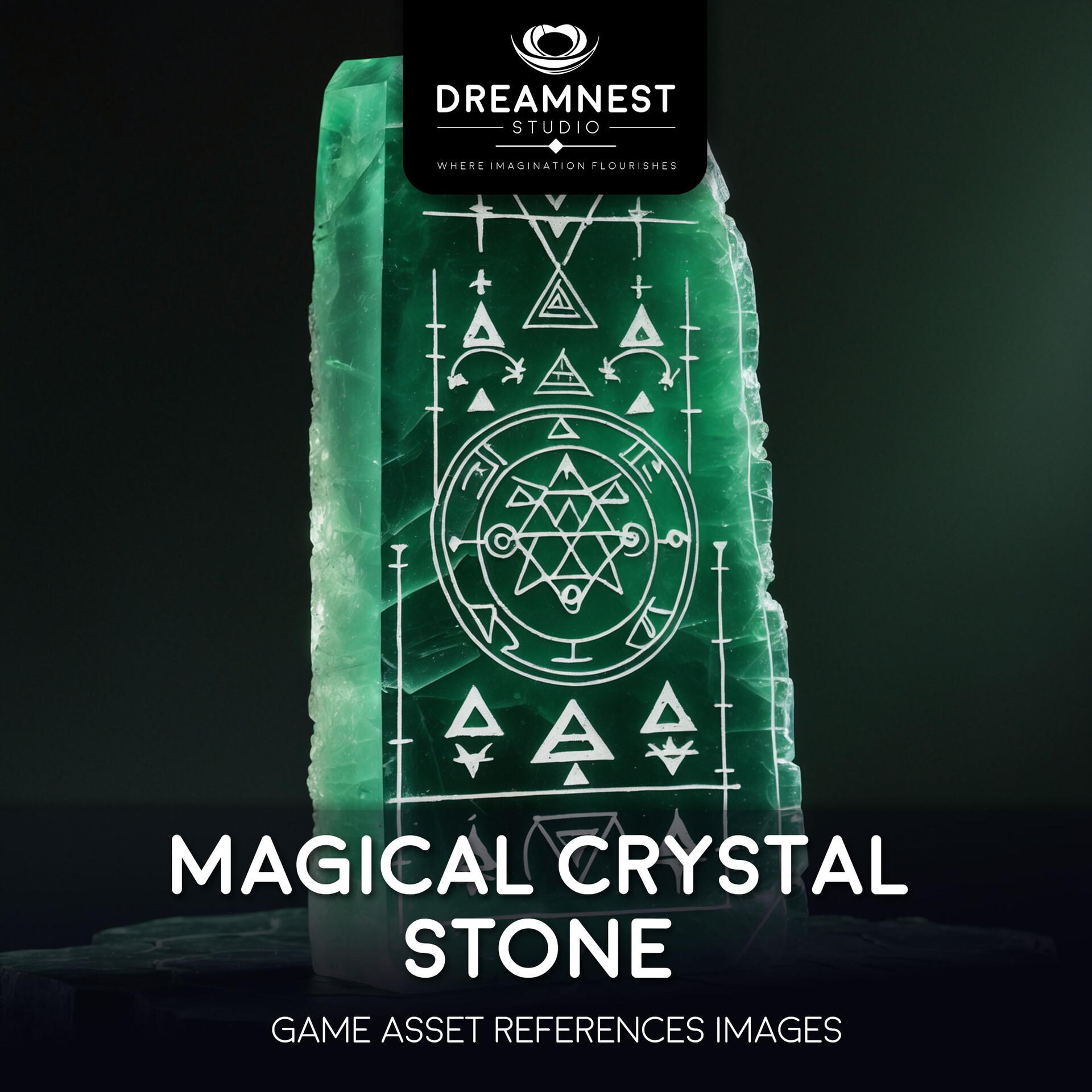 ArtStation - Magical Crystal Stone-2k-Game Asset References