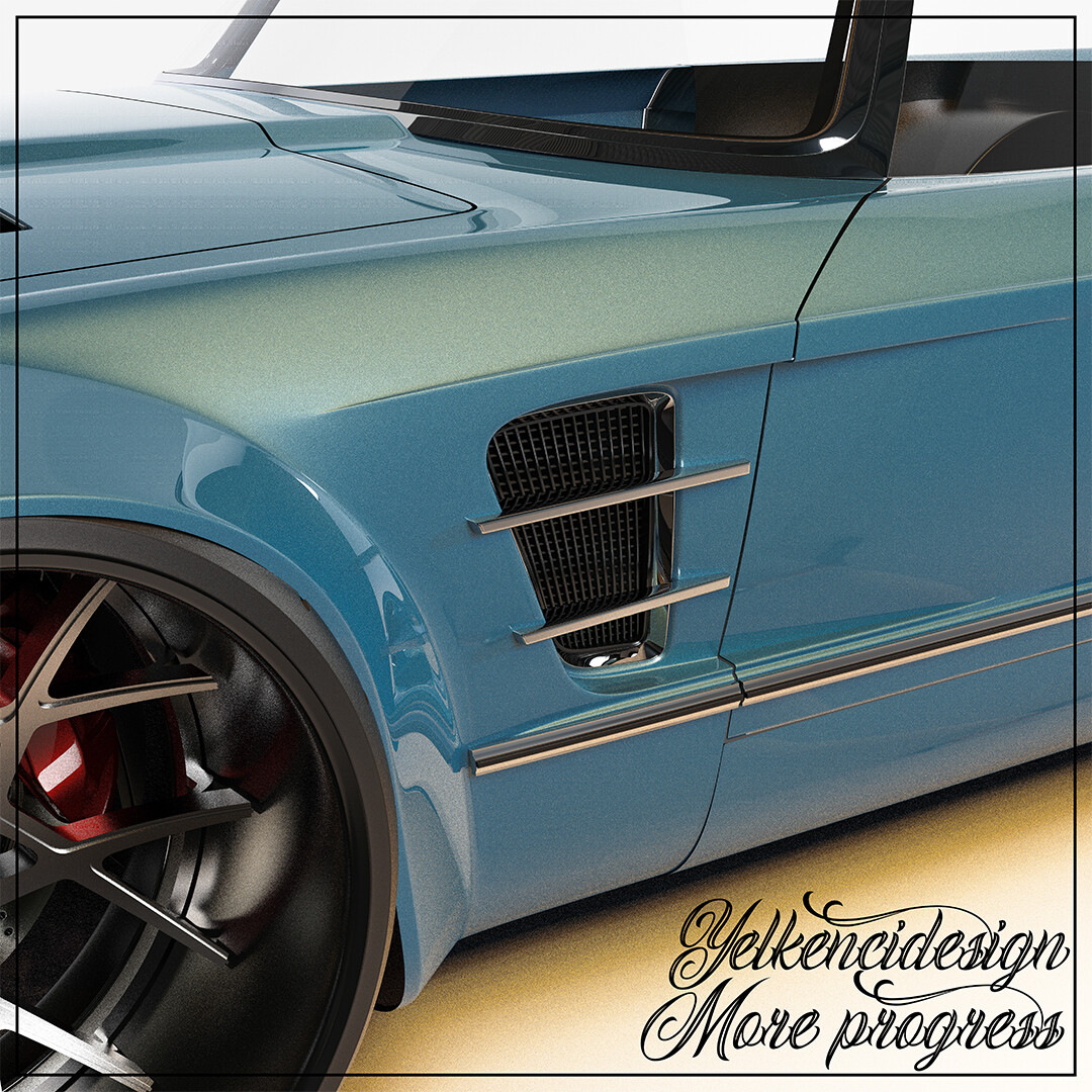 ArtStation - progress in 3D modeling the Yelkencidesign custom Mercedes ...