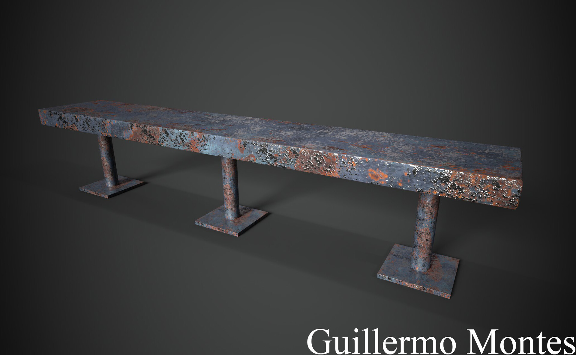 ArtStation - Prison Bench