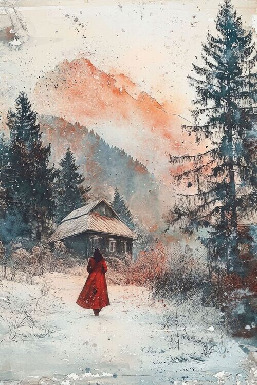 ArtStation - Abstract Winter Landscape Artwork