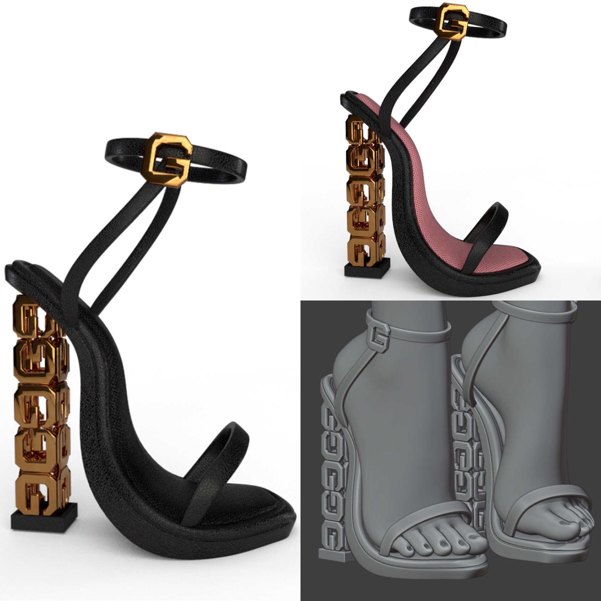 ArtStation - Render + model of heels