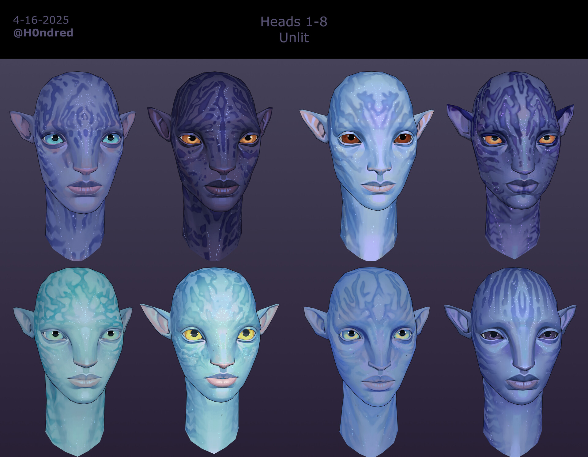 ArtStation - Avatar / Navi Heads 1-8