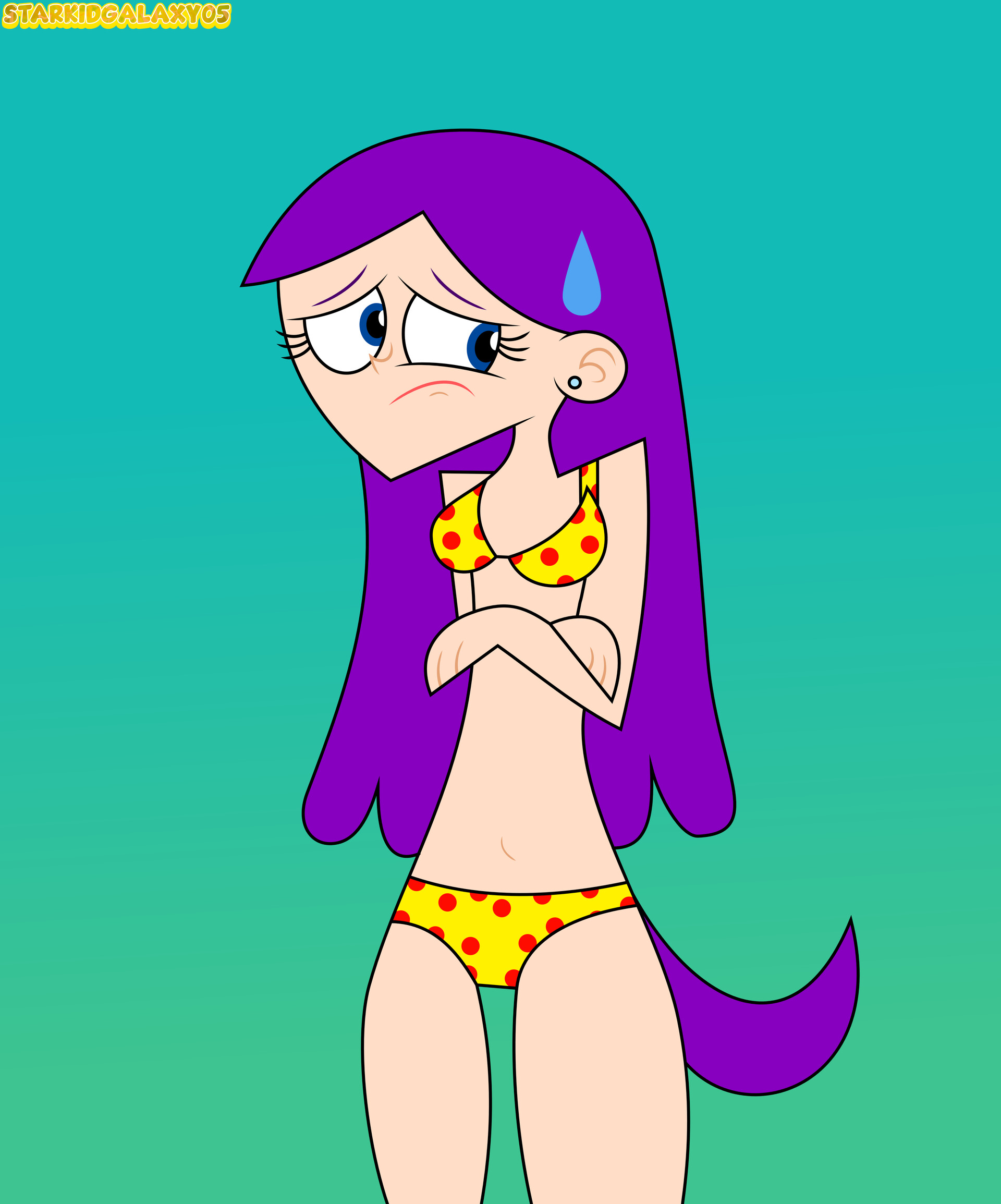 ArtStation - Itsy Bitsy Yellow Polka Dot Bikini (Alexa Monroe)