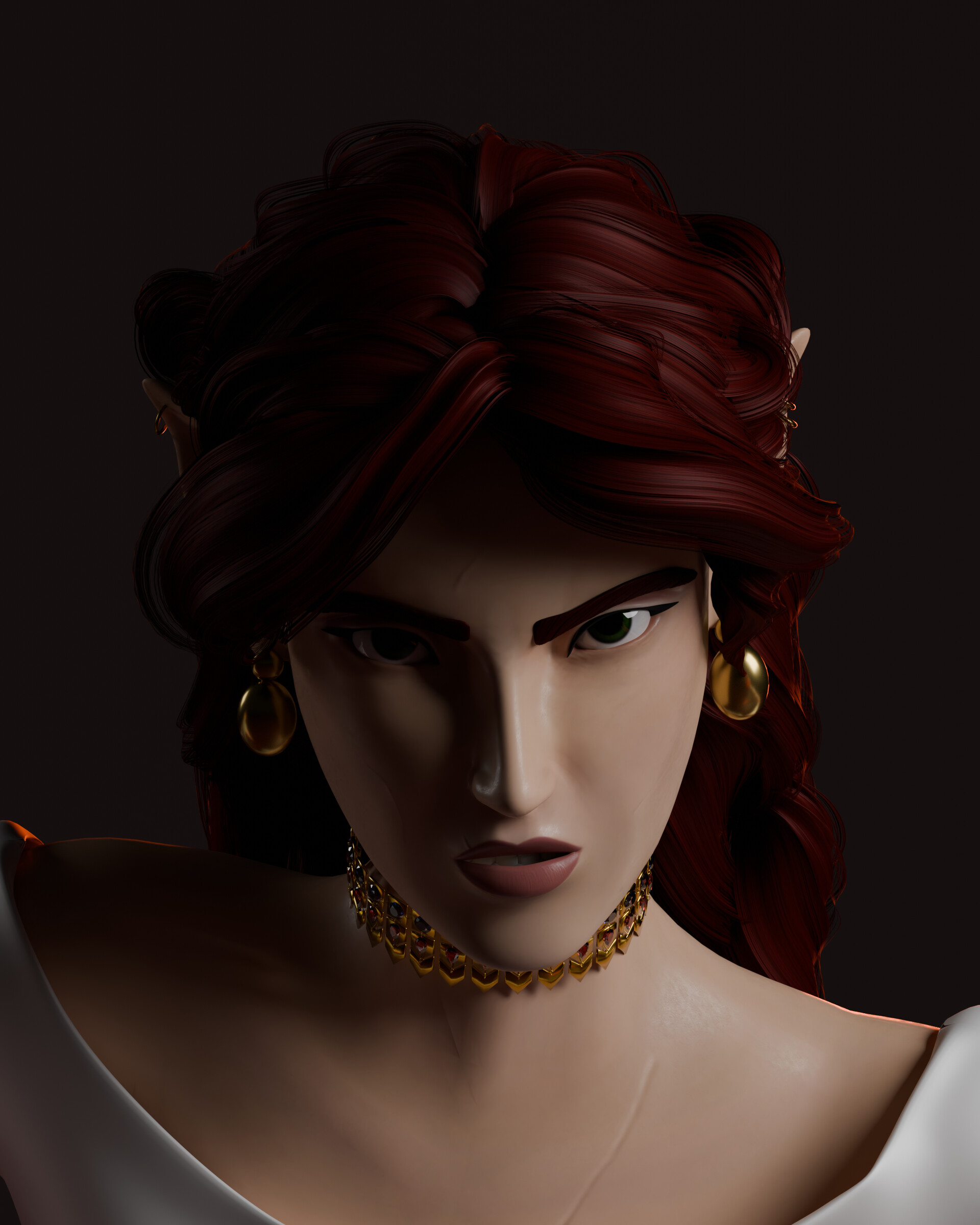 ArtStation - Ayla - A Royal Elf-Mage