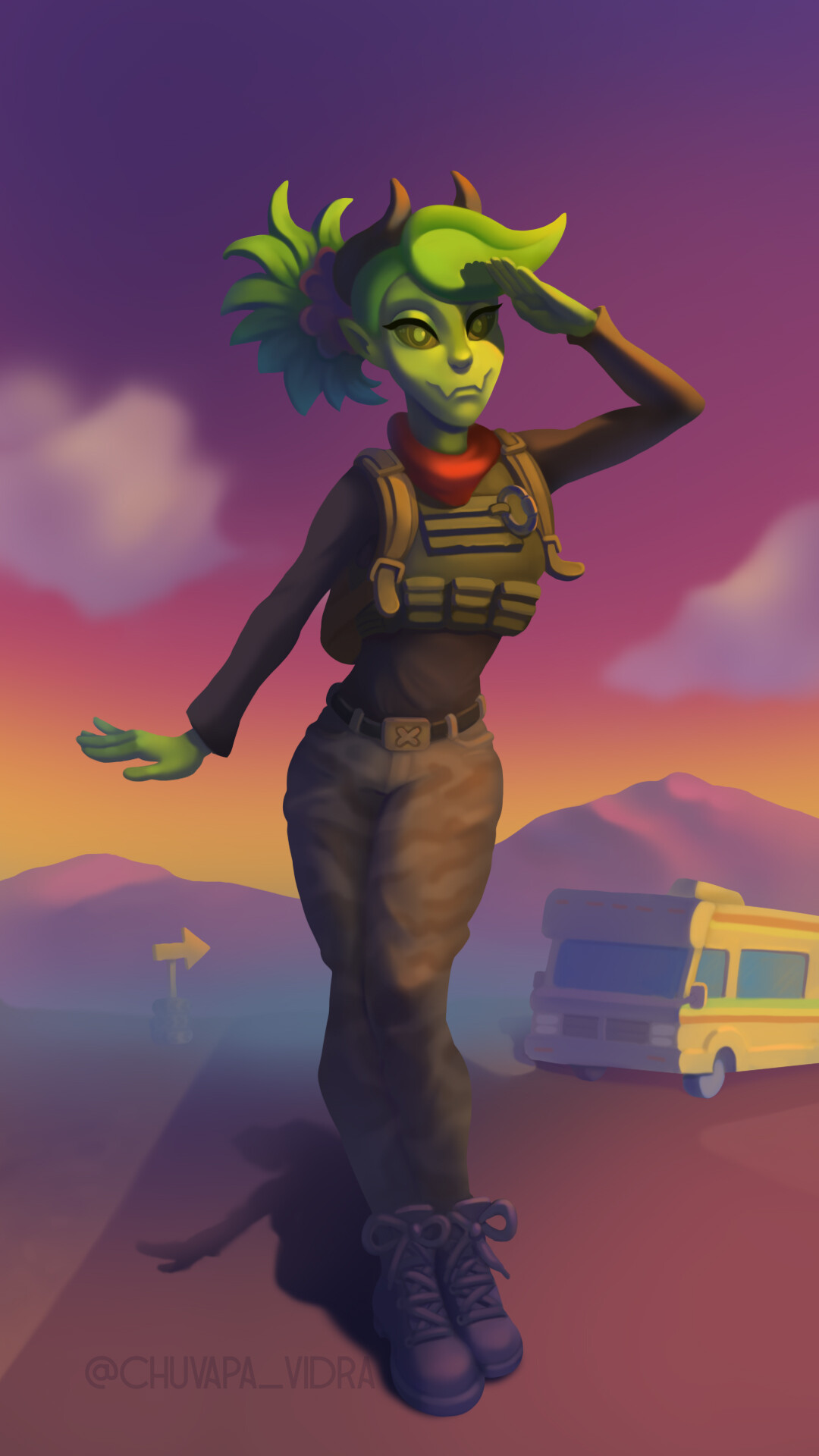 ArtStation - Floran young woman. Starbound caracter.