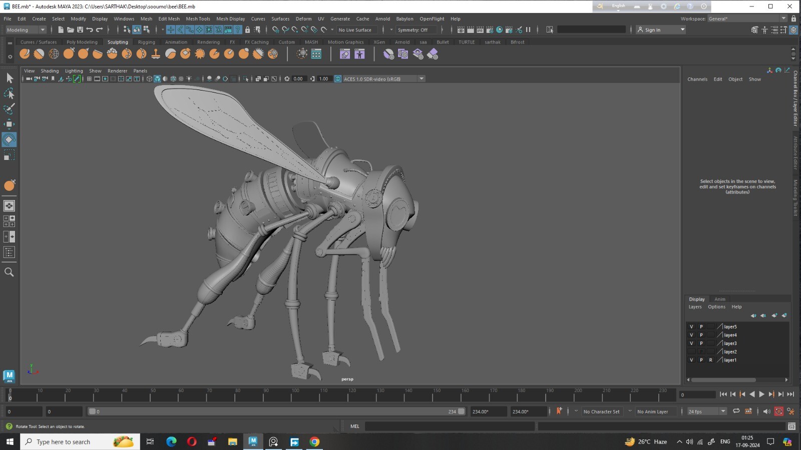 ArtStation - Custom mosquito 3d model