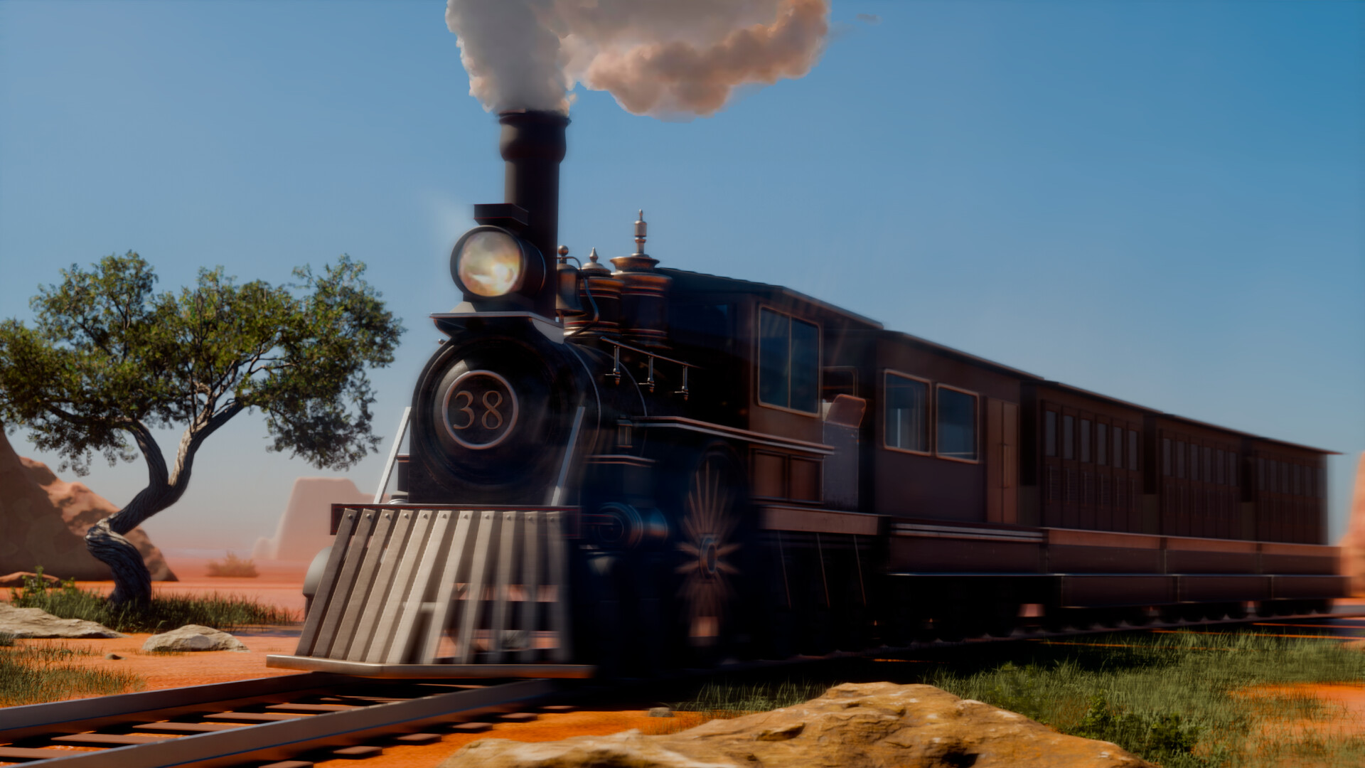 ArtStation - Old west train