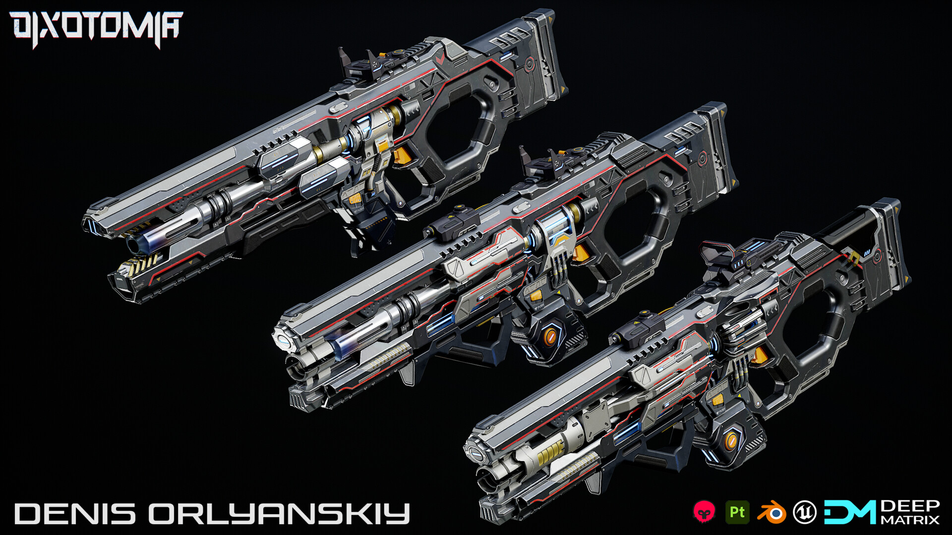 ArtStation - Sci-fi Rifles