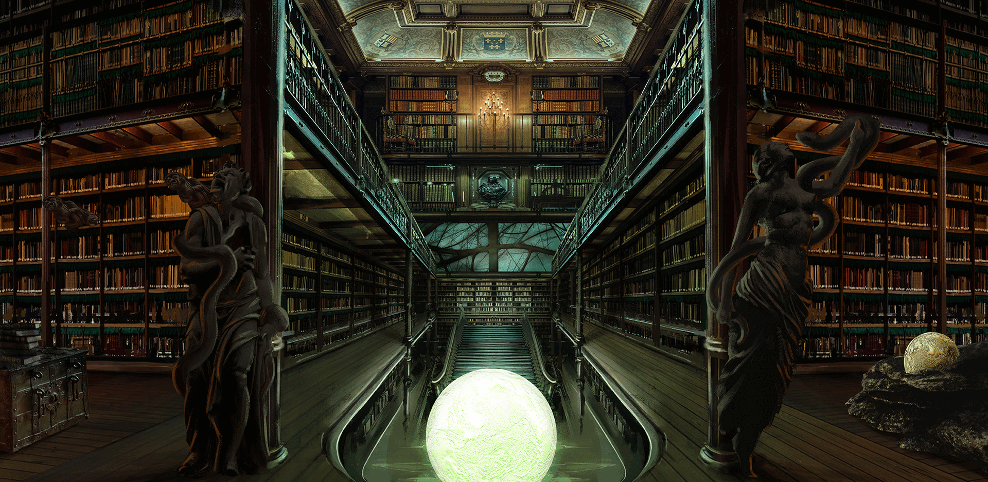 fantasy library