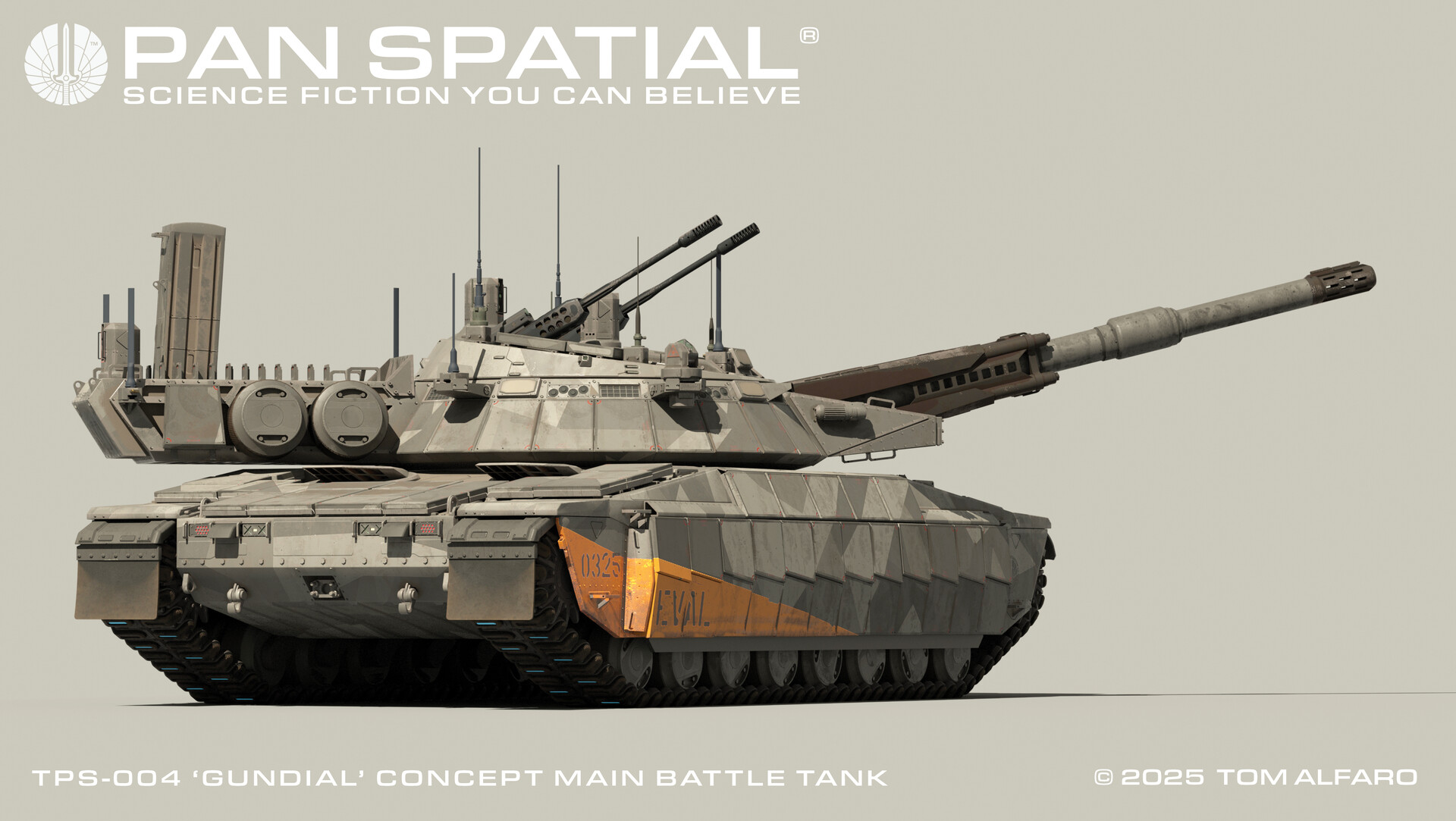 PAN SPATIAL Aerospace Concept Design - TPS-004 GUNDIAL Renders
