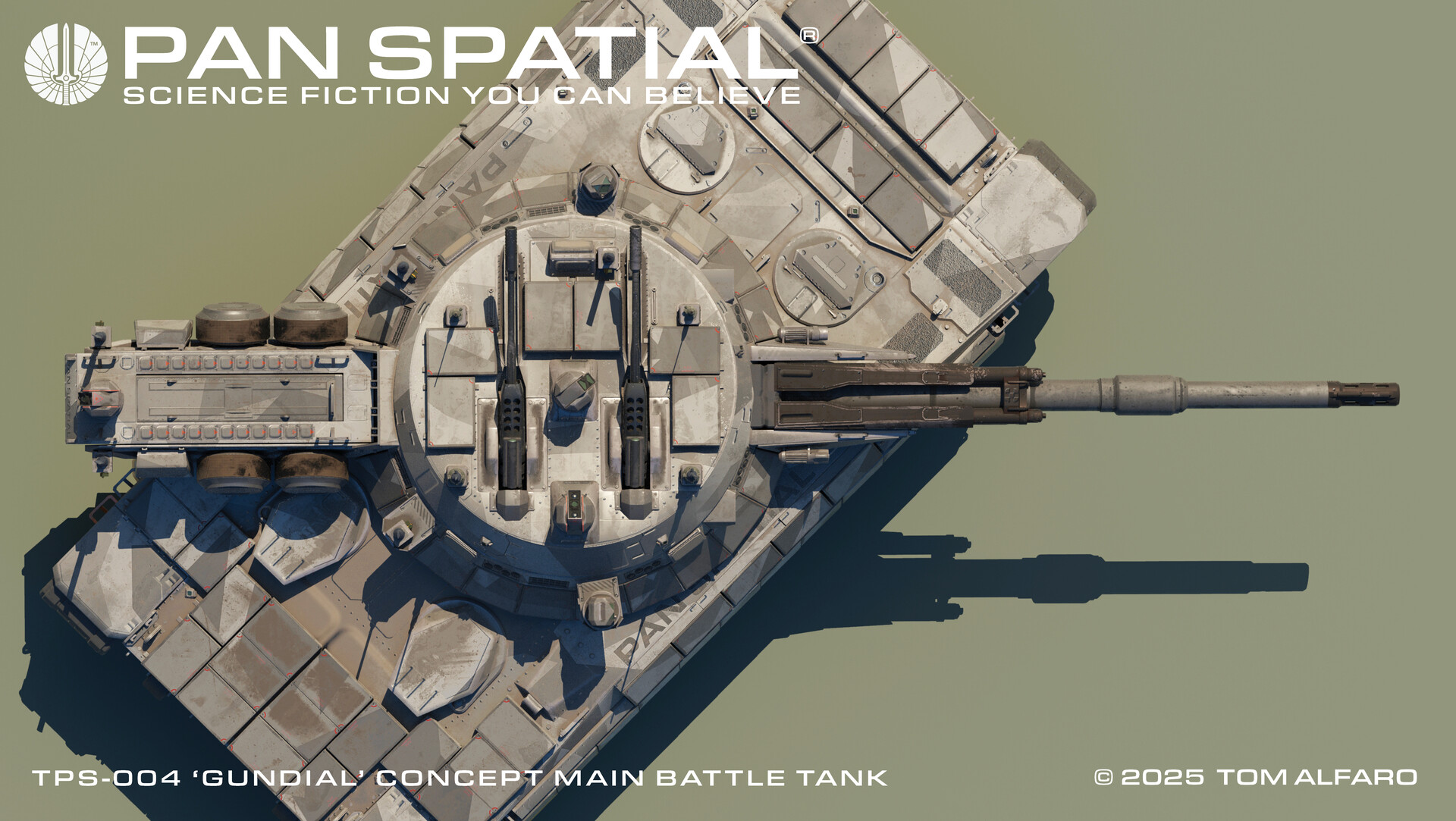 PAN SPATIAL Aerospace Concept Design - TPS-004 GUNDIAL Renders