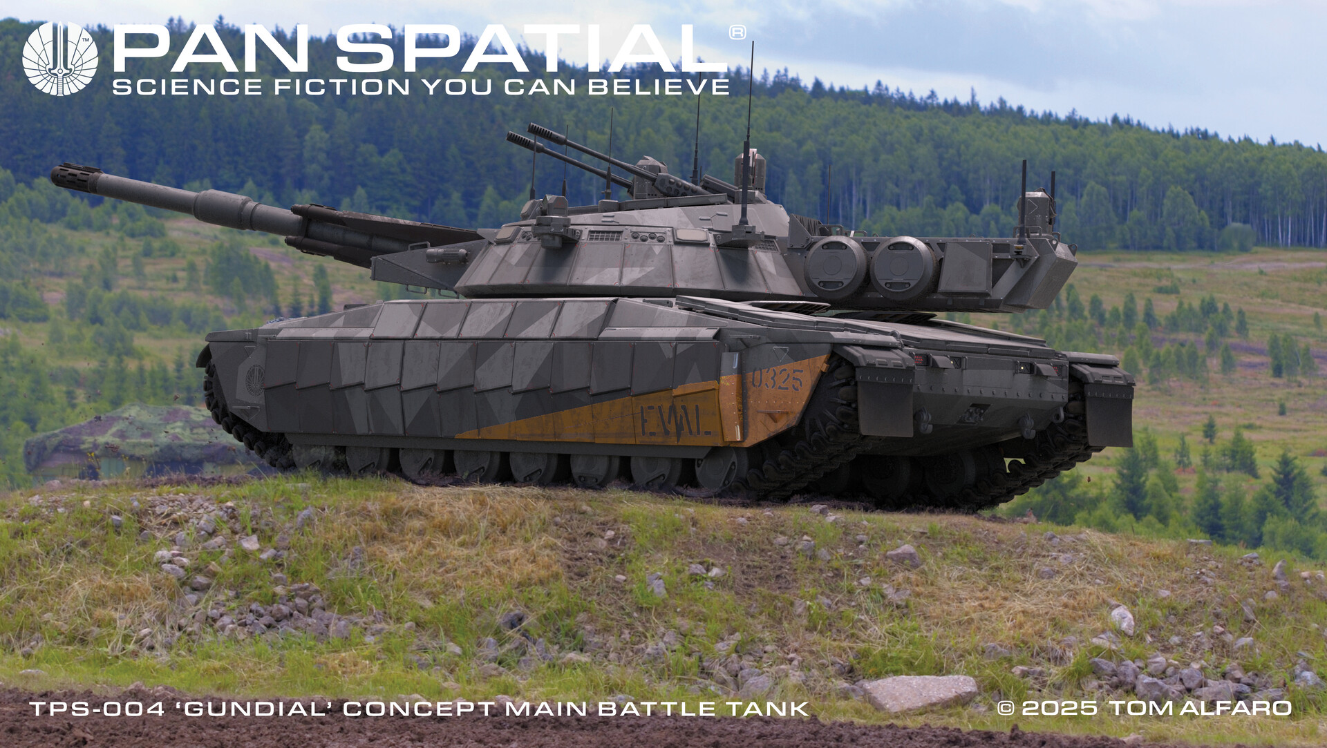 PAN SPATIAL Aerospace Concept Design - TPS-004 GUNDIAL Renders