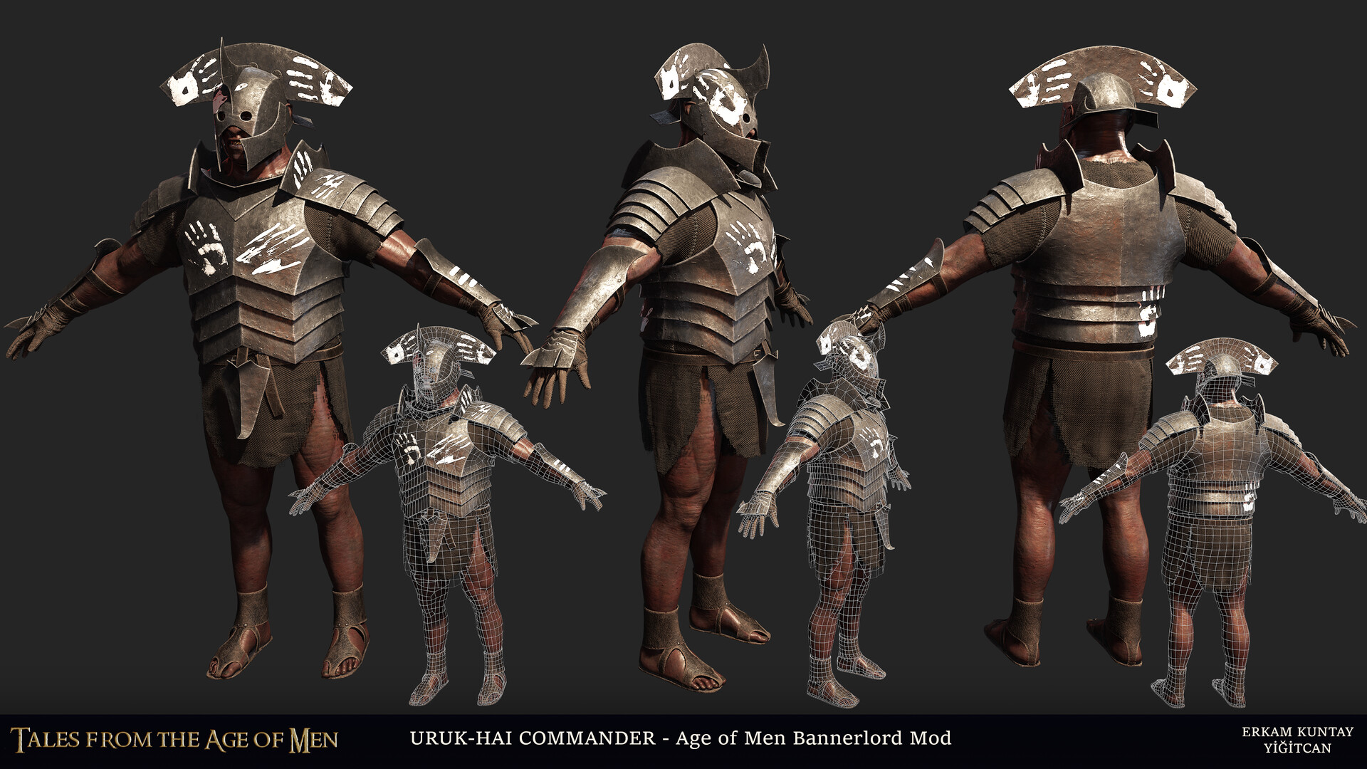 Armadura Uruk Hai Skyrim Armored Uruk Hai Warrior Bust. #urukhai #uruk