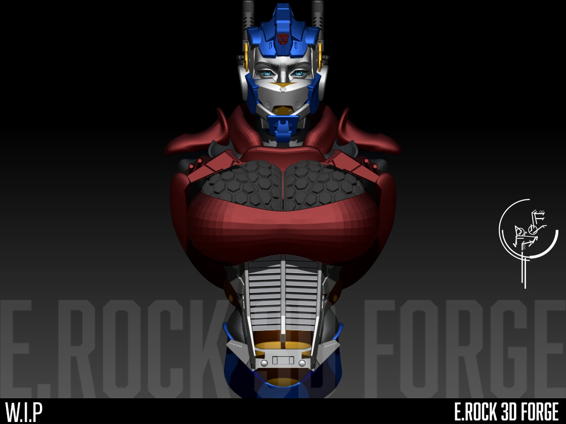 EROCK 3D FORGE - Mech Female II – Transformer Inspired