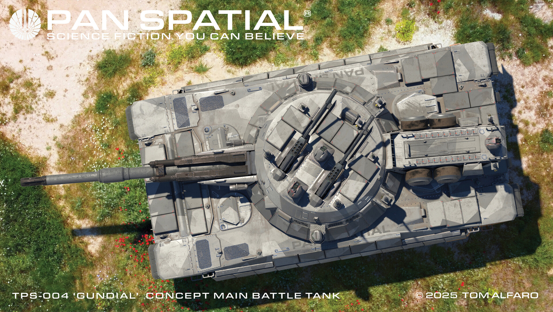 PAN SPATIAL Aerospace Concept Design - TPS-004 GUNDIAL Renders