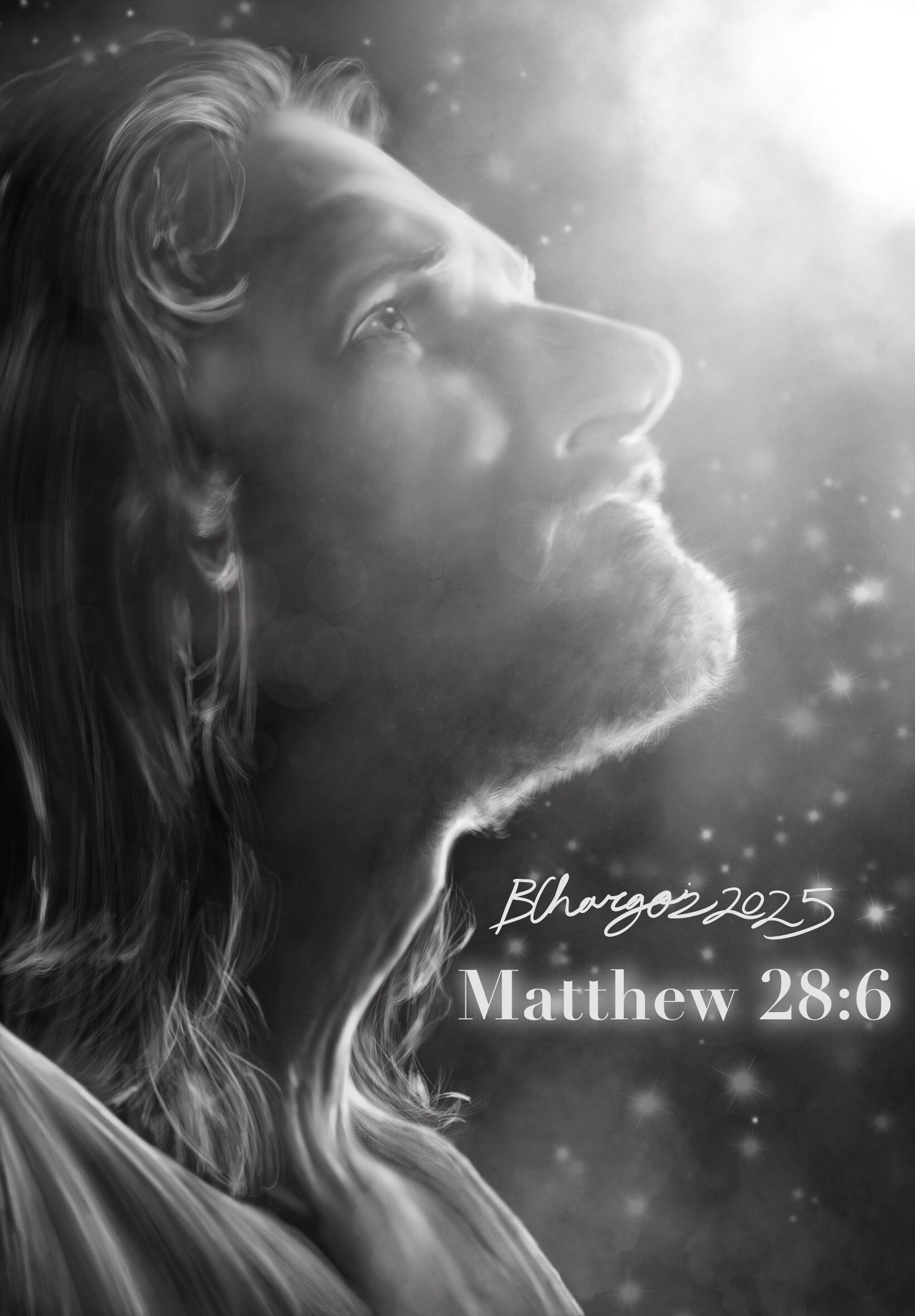 ArtStation - “He Is Risen” Easter 2025 — (Digital Portrait)